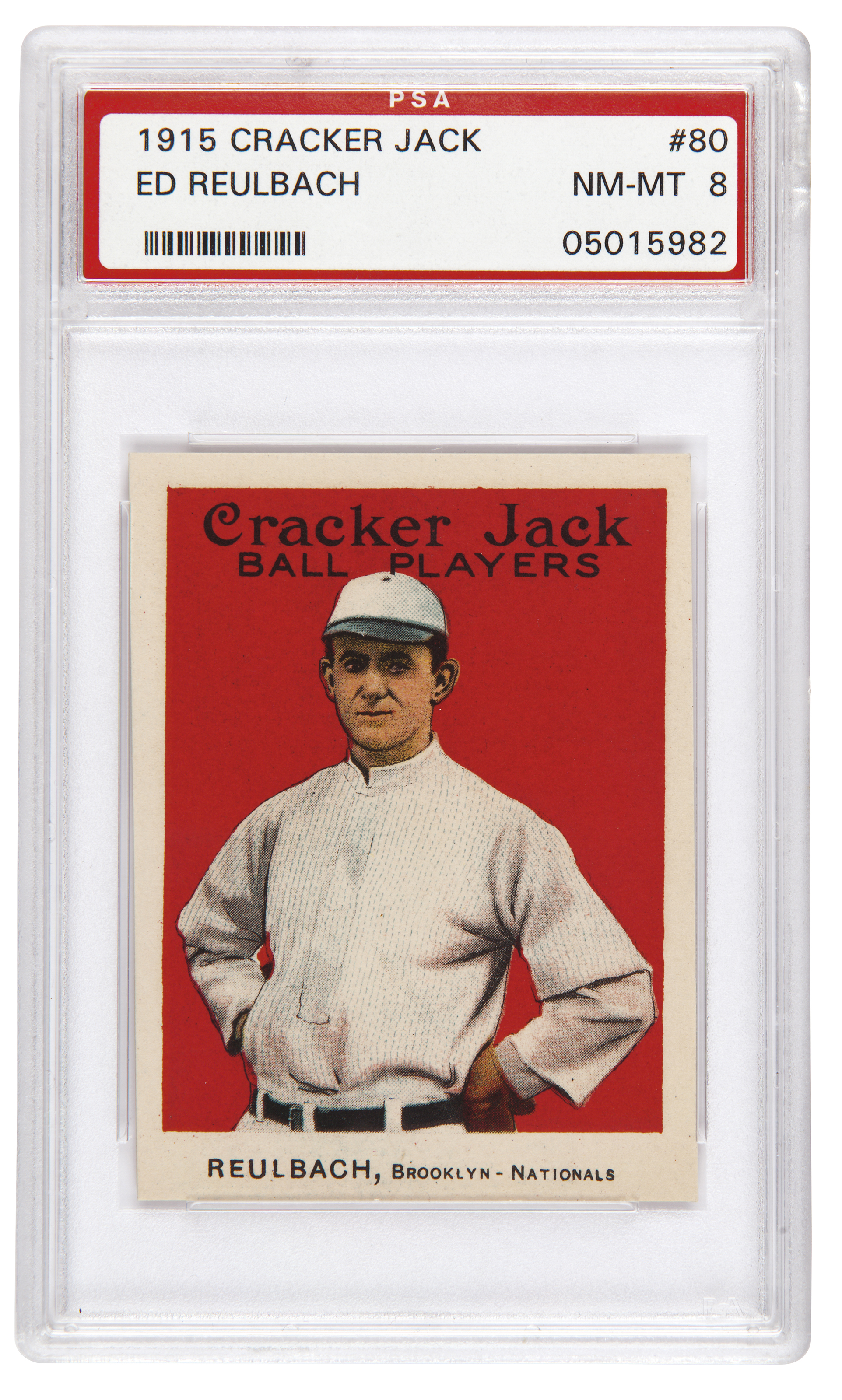 1915 CRACKER JACK #80 ED REULBACH, | Christie’s
