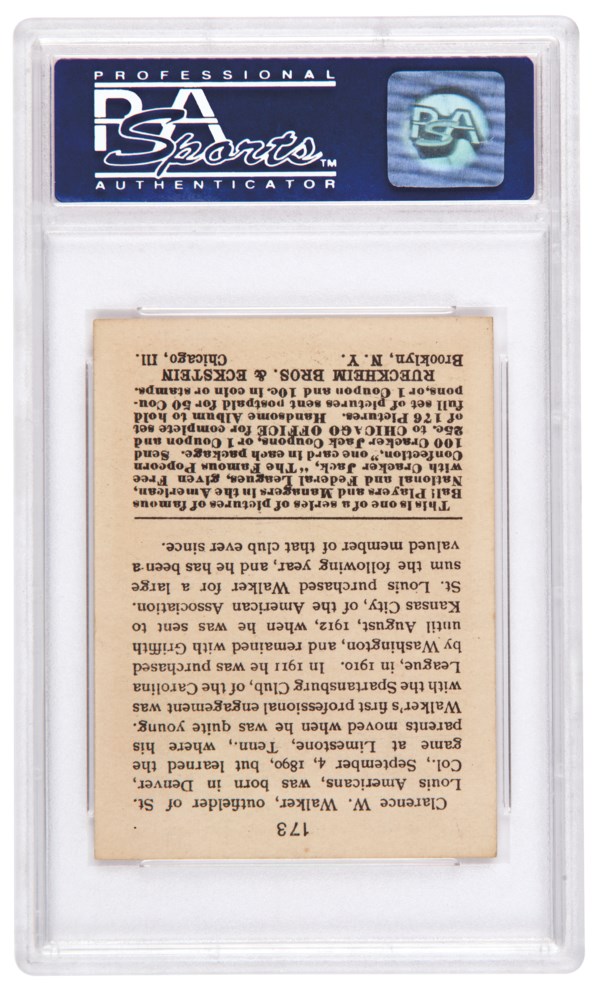 1915 CRACKER JACK #173 TILLY WALKER, | Christie’s