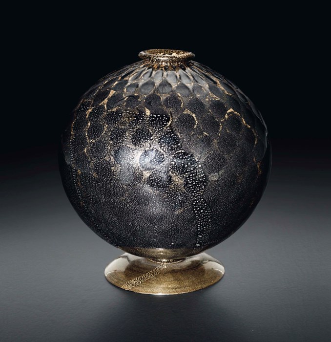 CARLO SCARPA (1906-1978), AN IMPORTANT AND RARE 'BALLOTTON' VASE, CIRCA ...