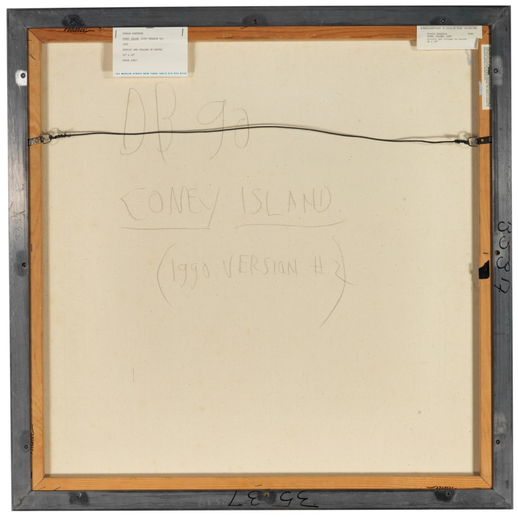 DONALD BAECHLER (B. 1956), Coney Island | Christie’s