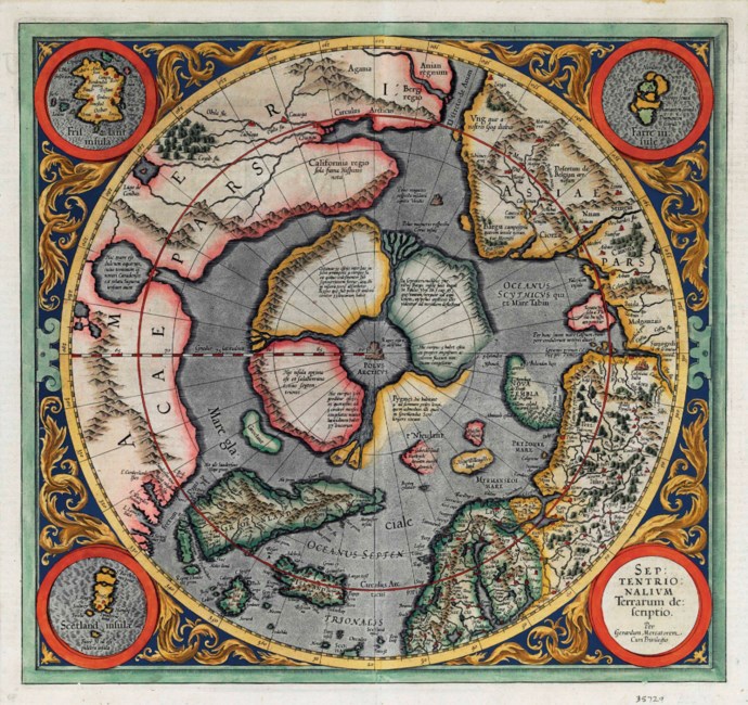 MERCATOR, Gerard (1512-1594). Septentrionalium terrarum descriptio ...