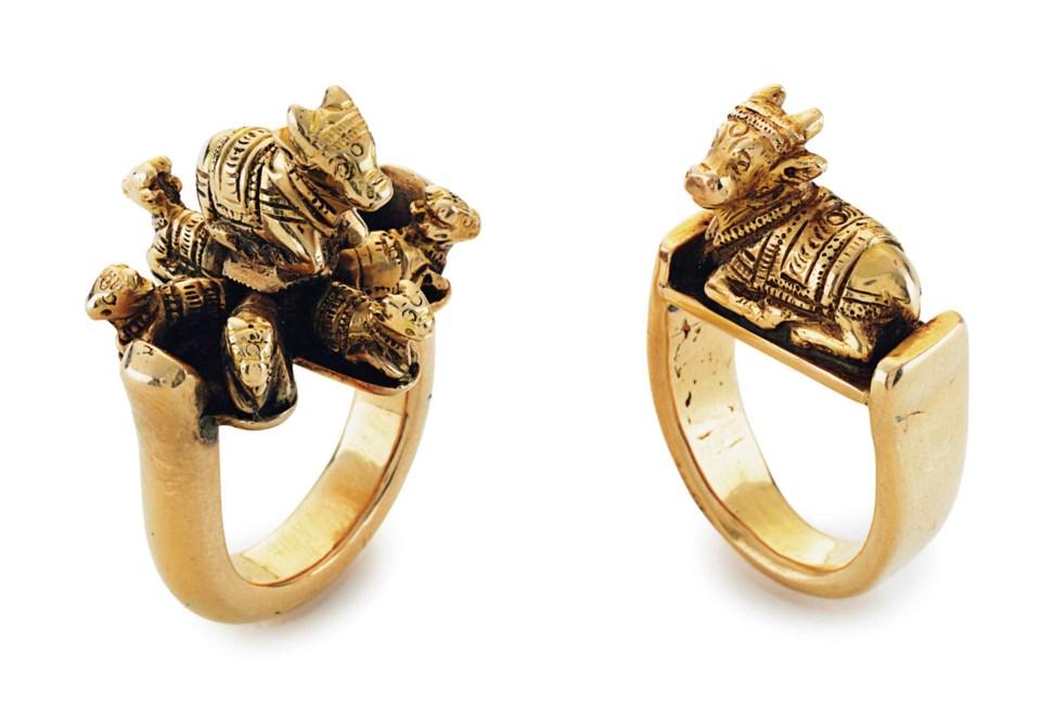 TWO NANDI RINGS, INDIA, EARLY 20TH CENTURY OR LATER | Christie's