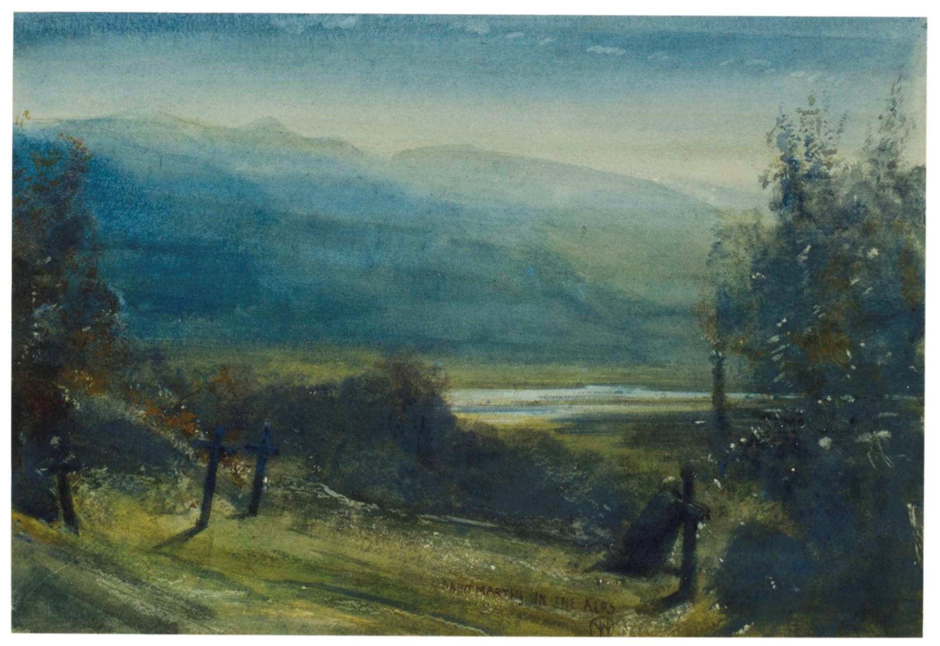 John William Inchbold (British, 1830-1888), Saint Martin in the Alps ...