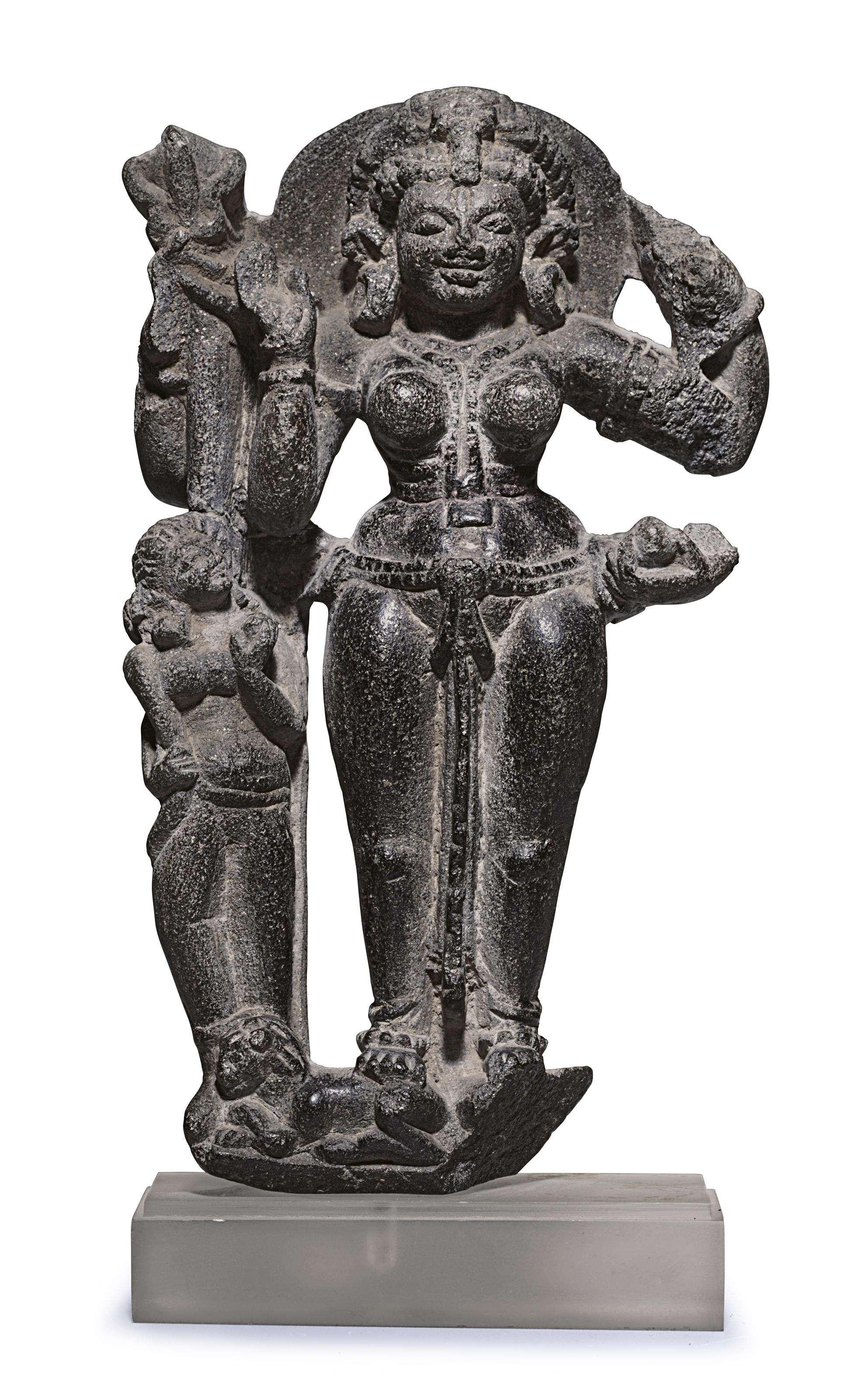 A STONE FIGURE OF DEVI, India, Rajasthan or Madhya Pradesh, circa 6th ...