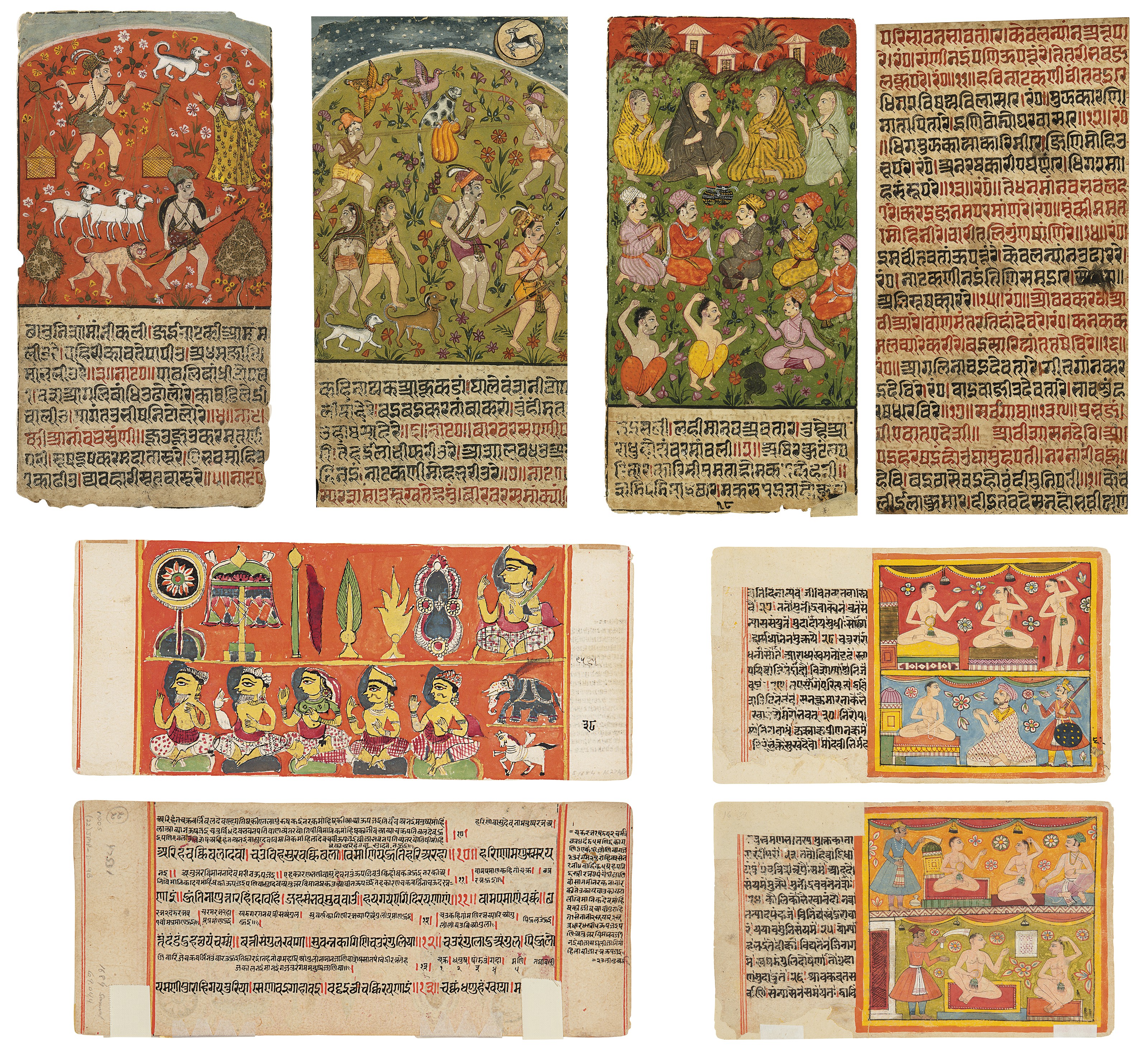 FOUR JAIN ILLUSTRATED MANUSCRIPTS, INDIA, RAJASTHAN OR GUJARAT, 17TH ...