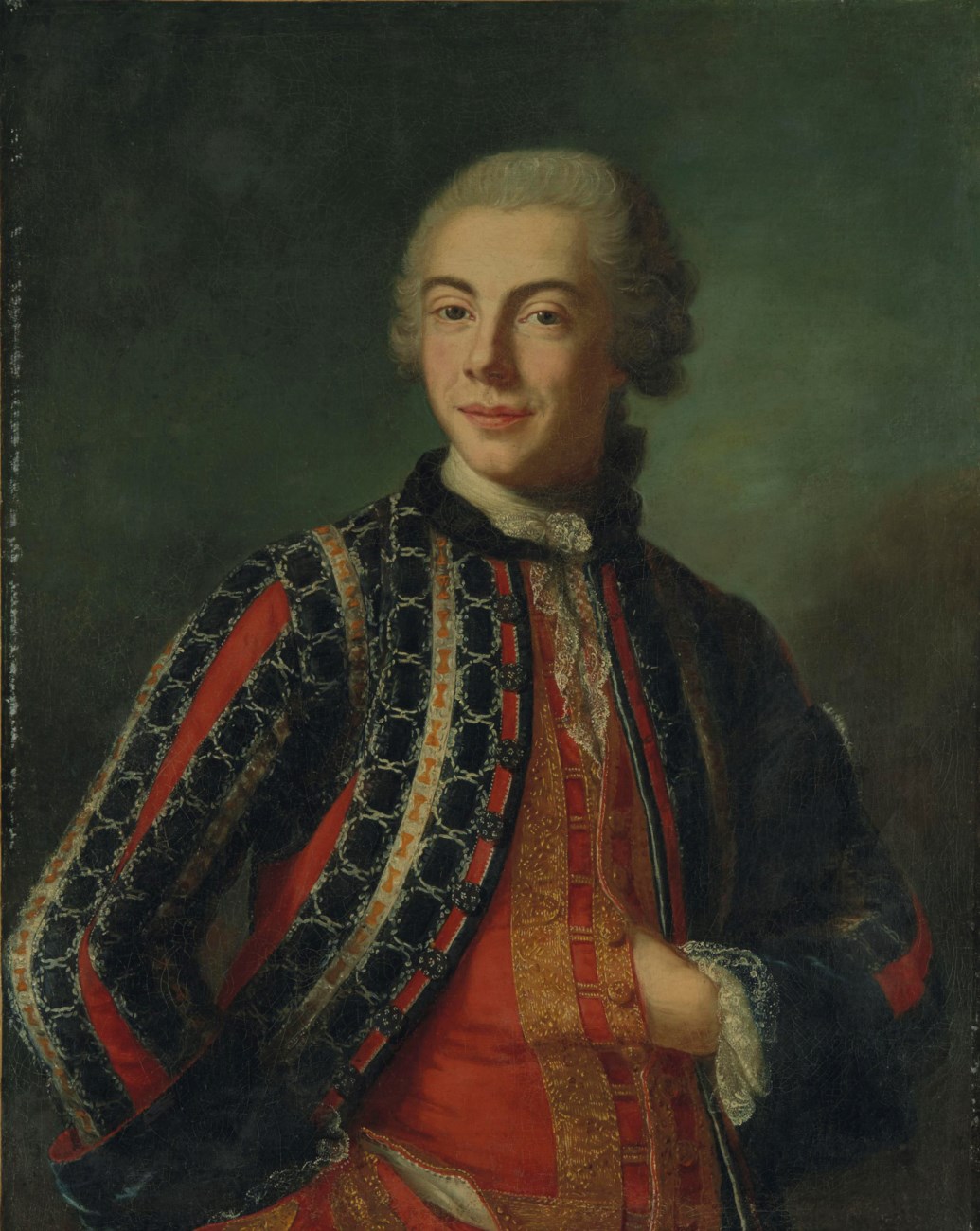 ATTRIBUÉ À ANTOINE PESNE (PARIS 1683-1757 BERLIN), Portrait d'homme, en ...