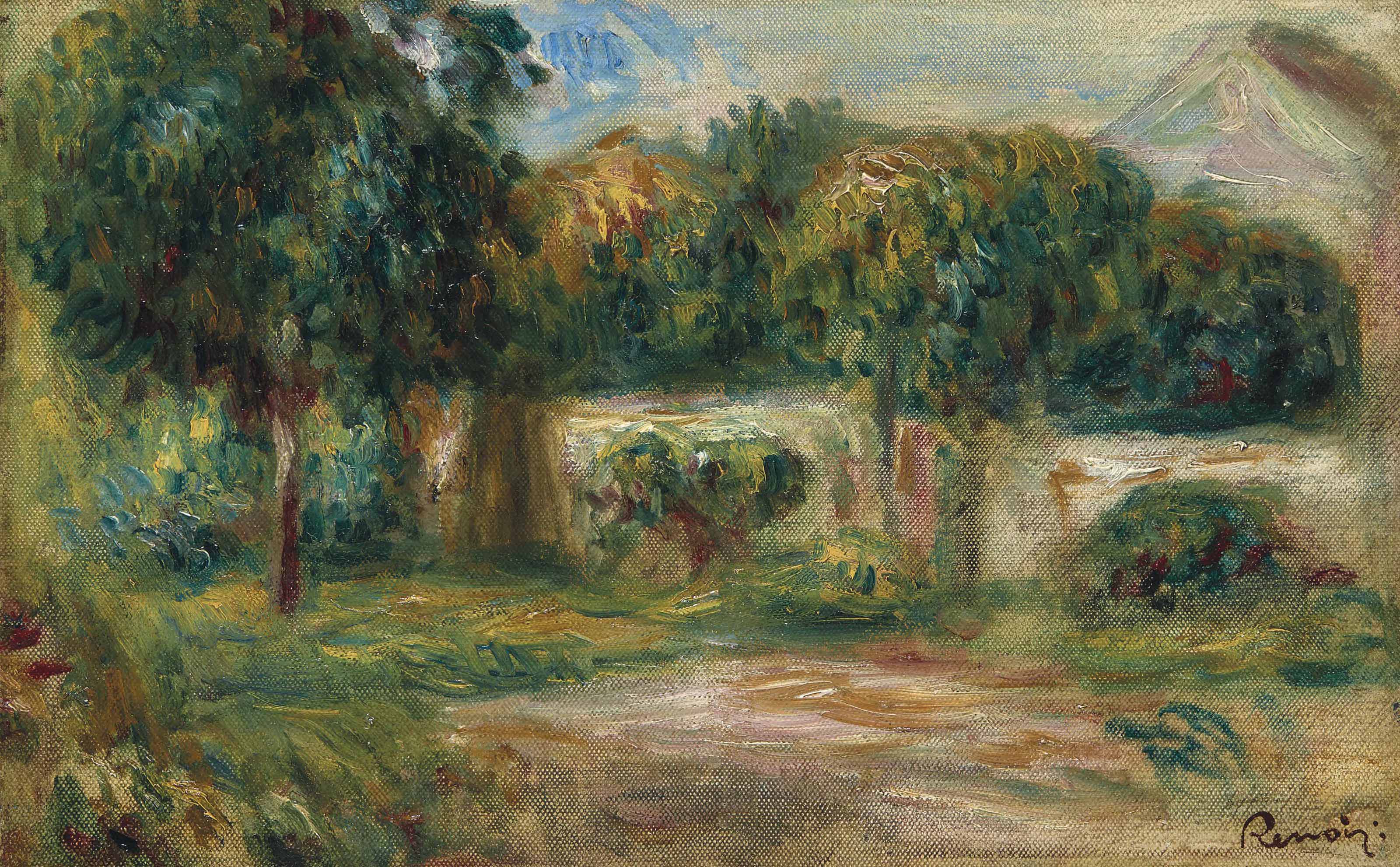 Pierre-Auguste RENOIR 1841 - 1919 Paysage en roux - circa 1900-1902 ...