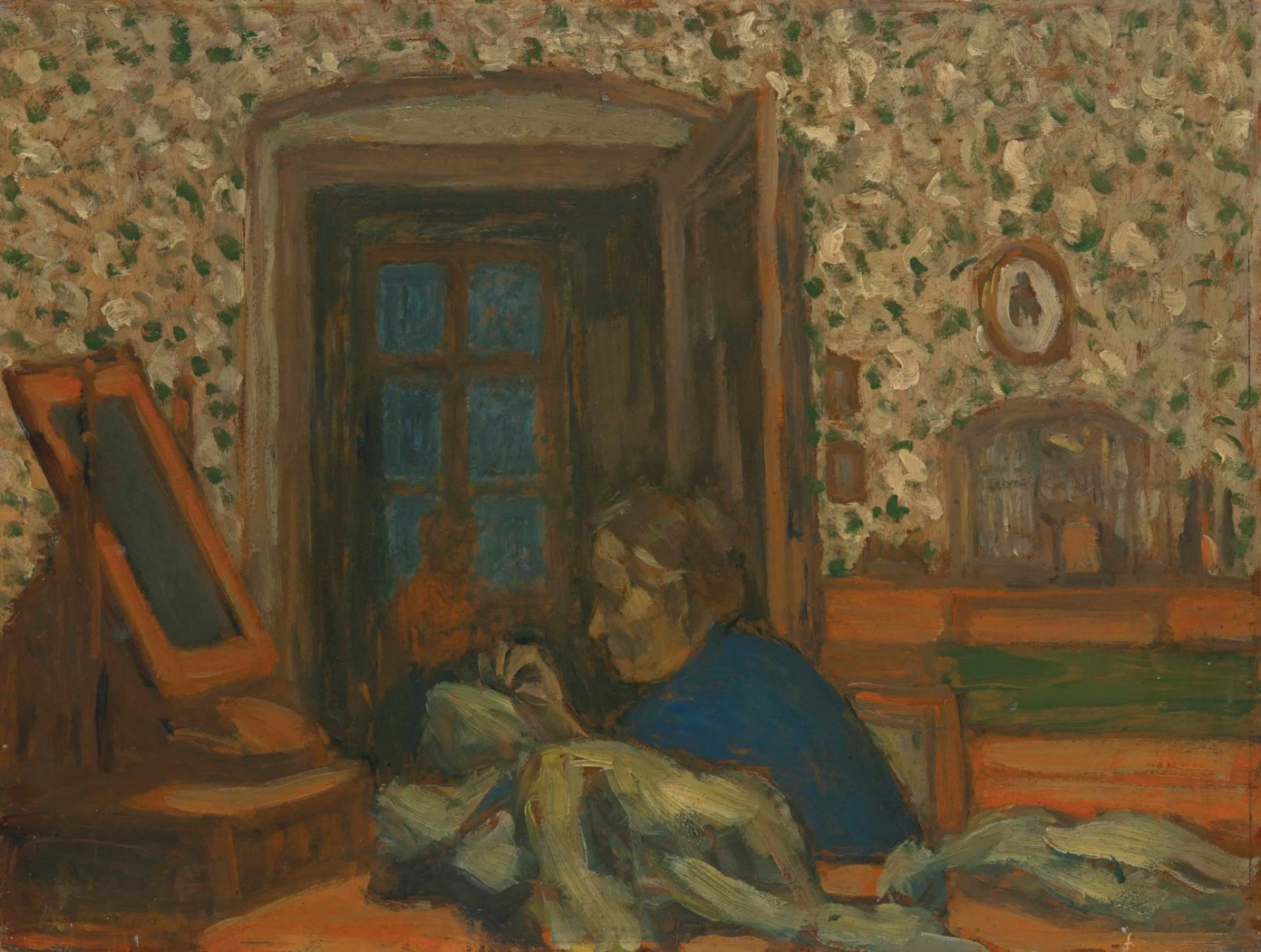 József Rippl-Rónai (1861-1927), La mère de l'artiste cousant | Christie's