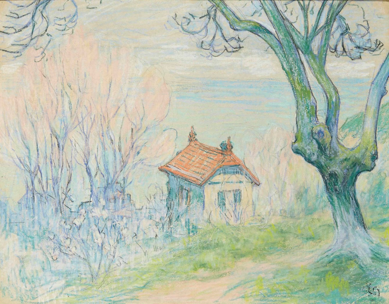 Claude-Émile Schuffenecker (1851-1934), Étude pour "La Côte normande ...