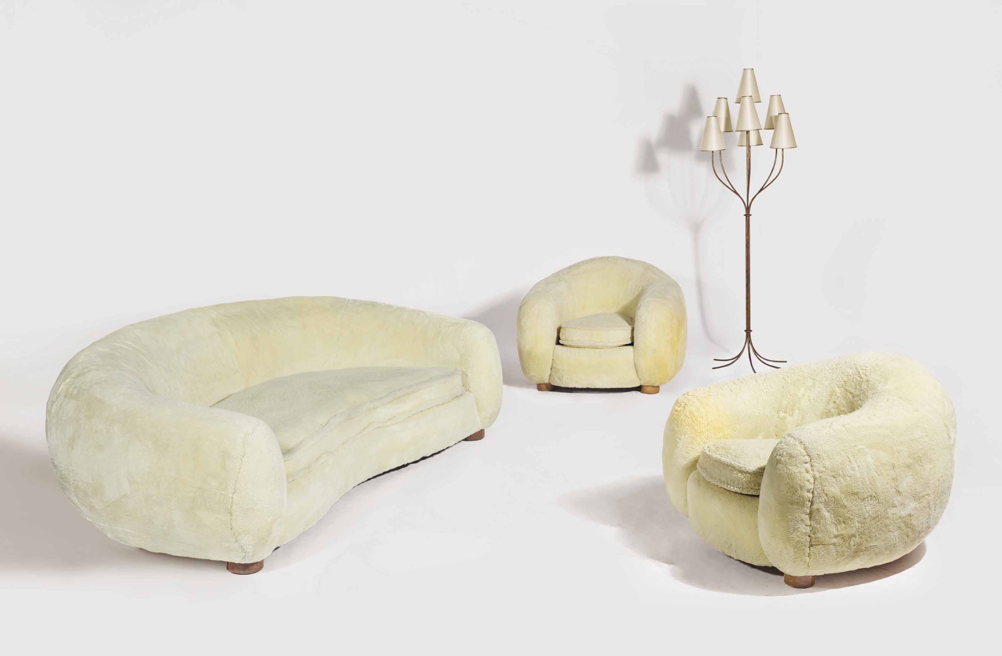 JEAN ROYÈRE (1902-1981) CANAPÉ 'BOULE' DIT ‘OURS POLAIR... - auctions ...