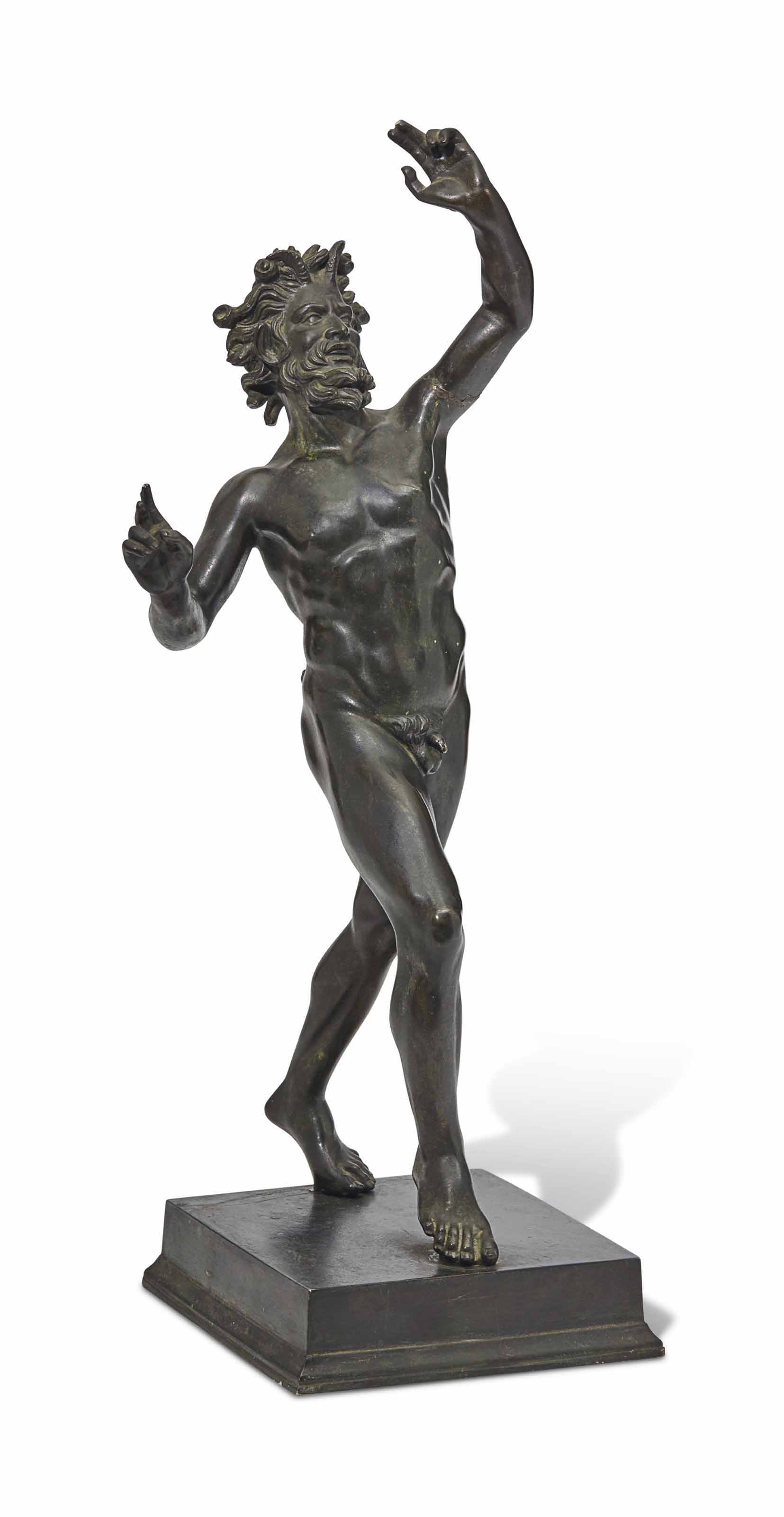 FIGURE EN BRONZE REPRESENTANT LE FAUNE DANSANT
