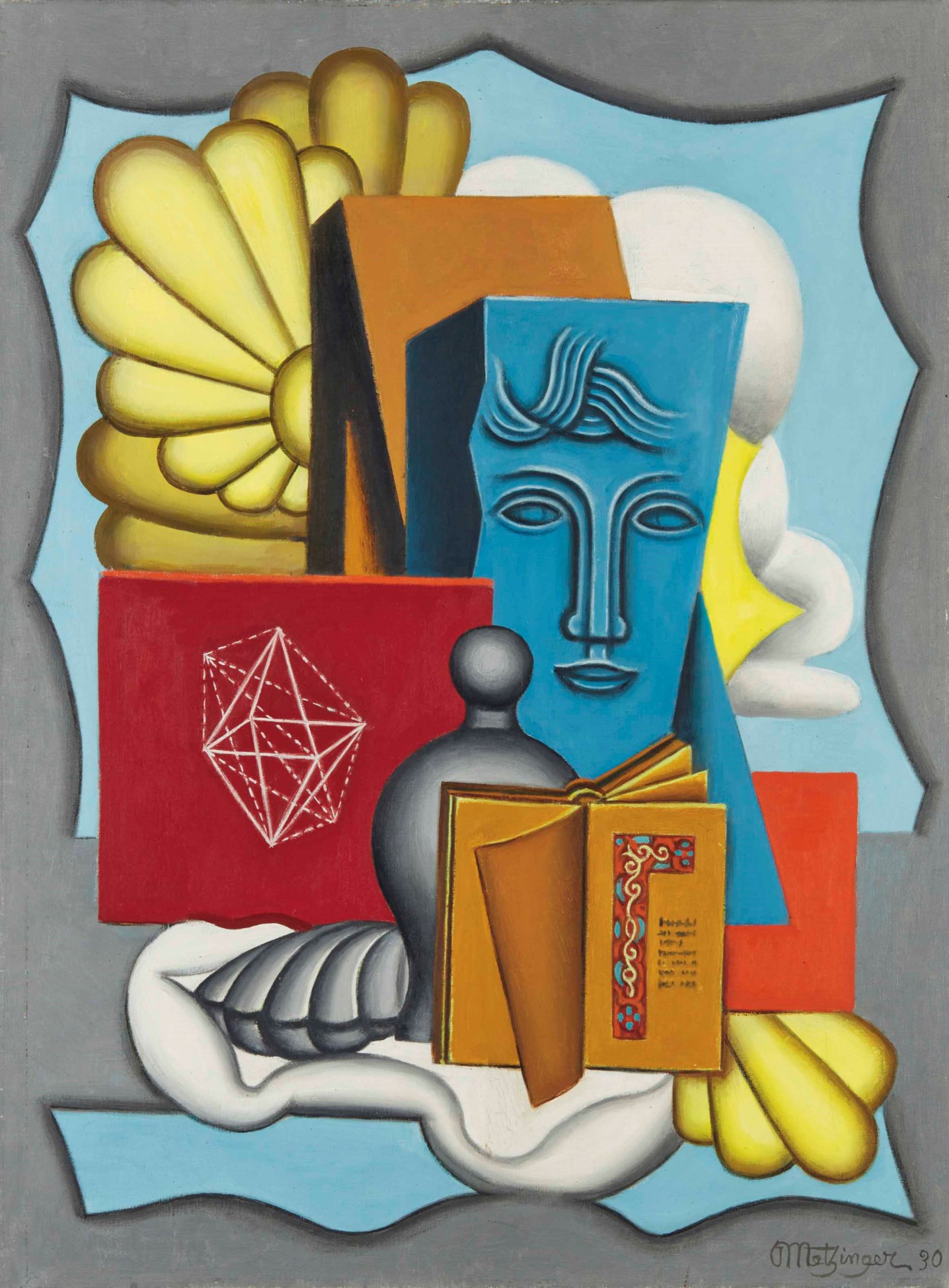 Jean Metzinger (1883-1956), Composition à la tête bleue | Christie's