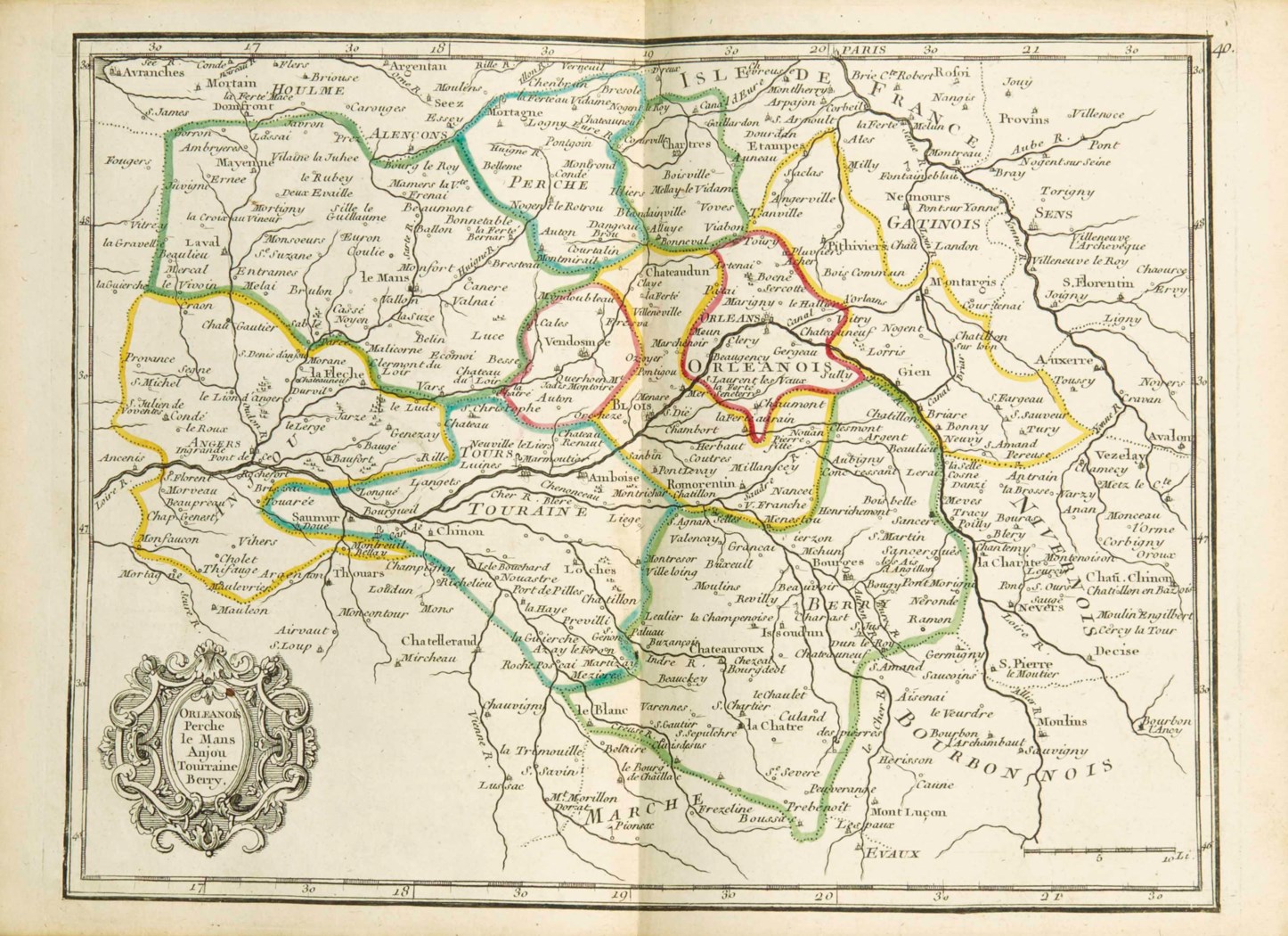 LE ROUGE, Georges-Louis. Atlas Nouveau portatif, à l'usage des ...
