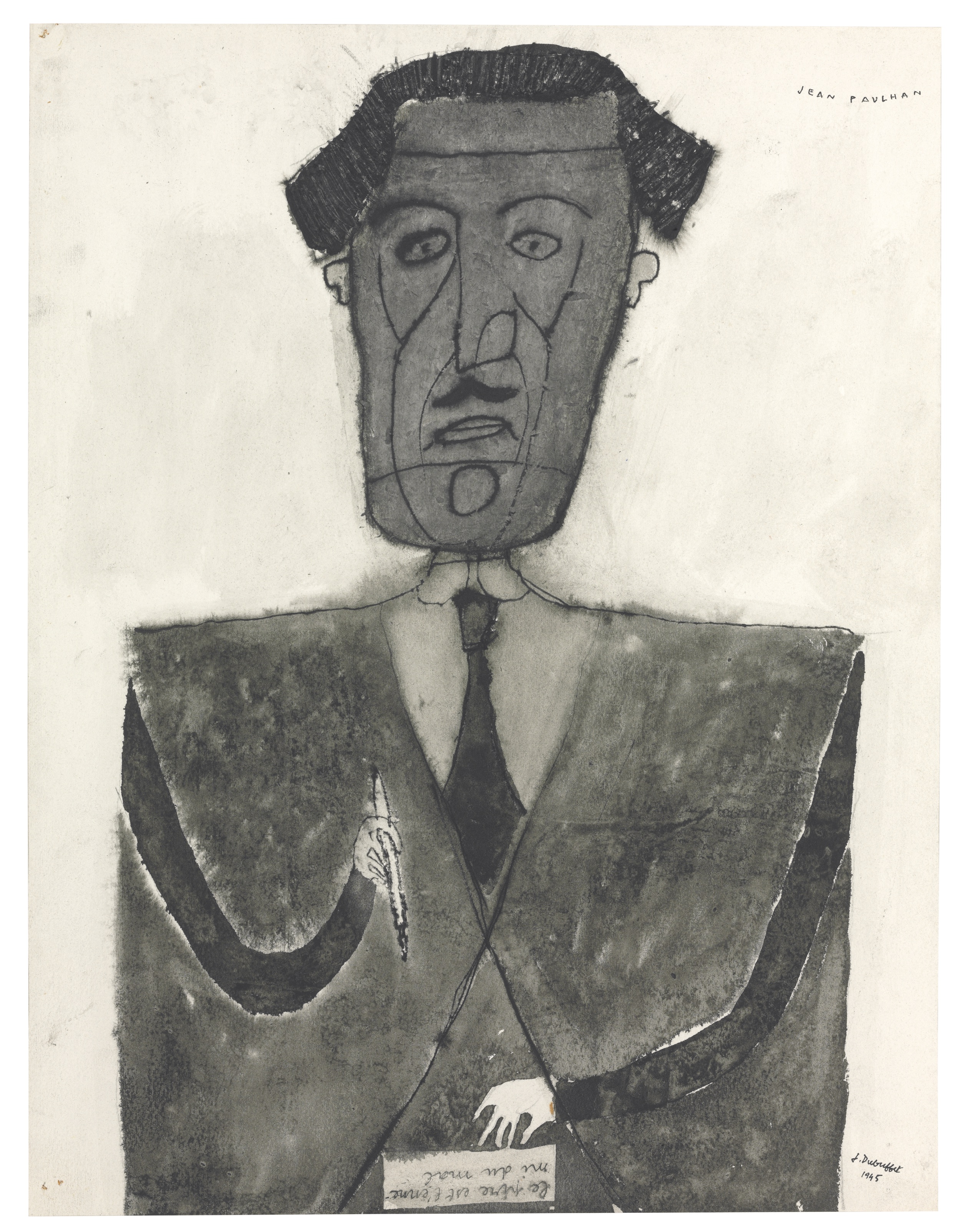 JEAN DUBUFFET (1901-1985) JEAN PAULHAN (1884-1968) - auctions & price ...