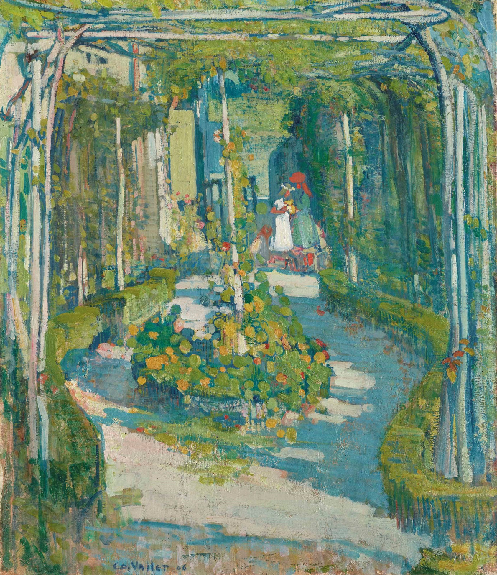 EDOUARD VALLET (1876-1929), Jardin en mai, 1906 | Christie's