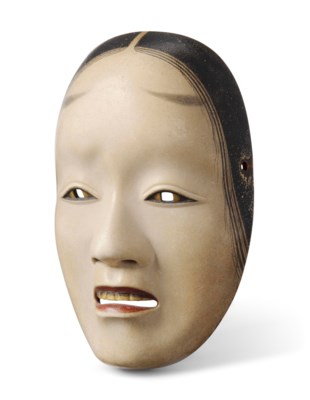 NOH MASK OF DEIGAN (GOLD-PAINTED EYES), EDO PERIOD (18TH-19TH CENTURY ...