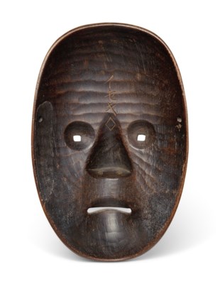NOH MASK OF DEIGAN (GOLD-PAINTED EYES), EDO PERIOD (18TH-19TH CENTURY ...