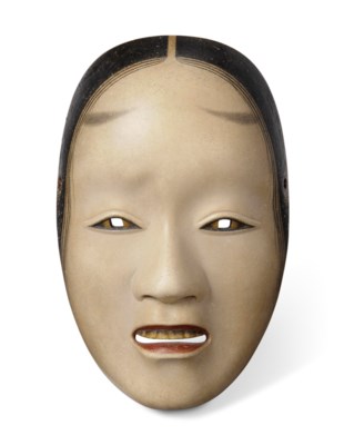 NOH MASK OF DEIGAN (GOLD-PAINTED EYES), EDO PERIOD (18TH-19TH CENTURY ...