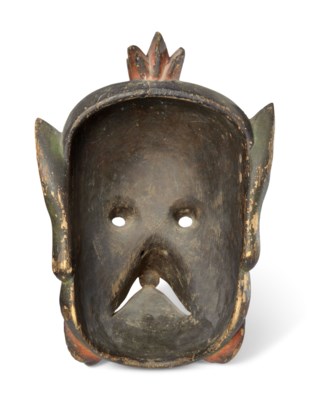 GIGAKU MASK OF KARURA (GARUDA), EDO PERIOD (19TH CENTURY) | Christie’s