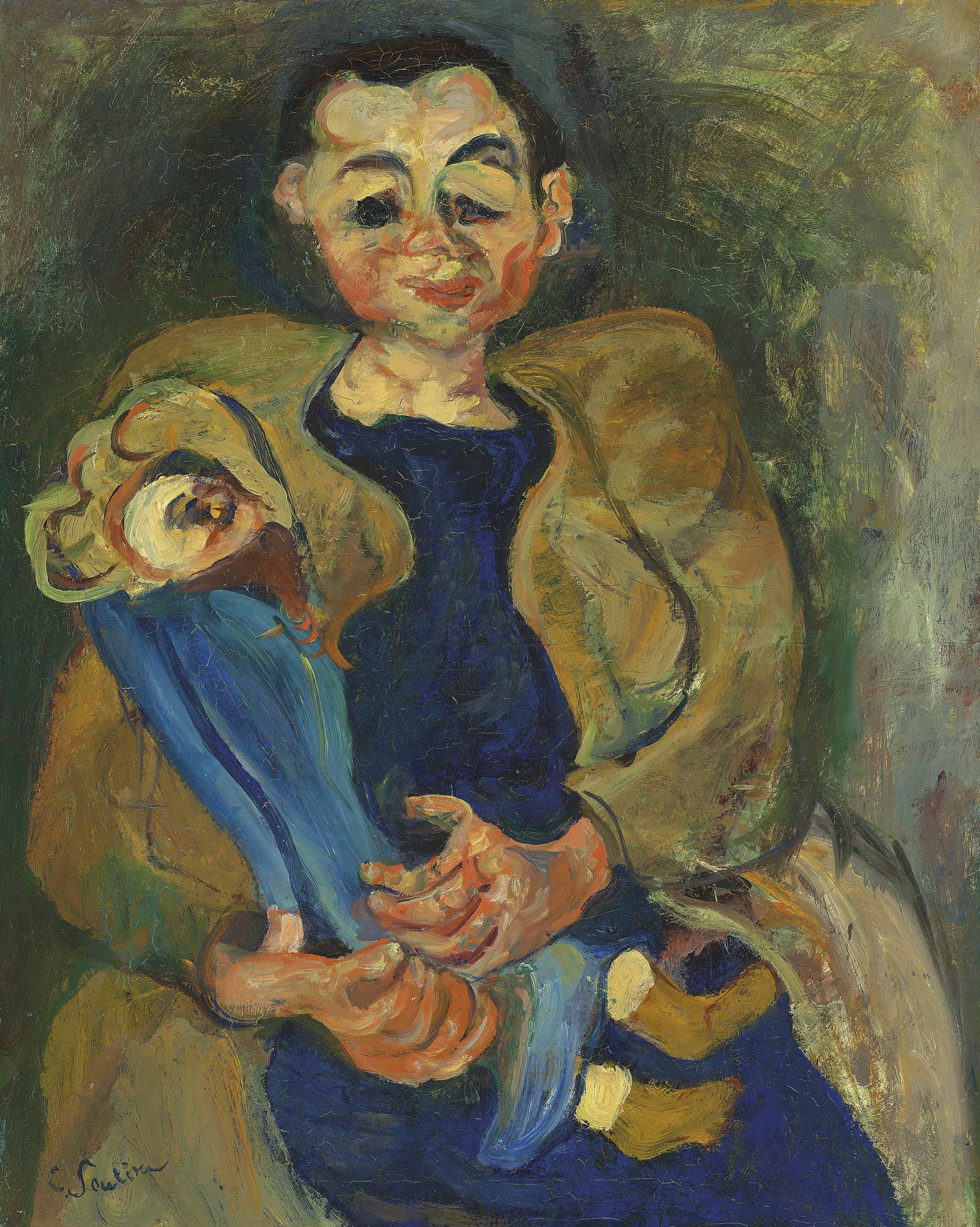 Chaïm Soutine (1893-1943) , Femme à la poupée | Christie's
