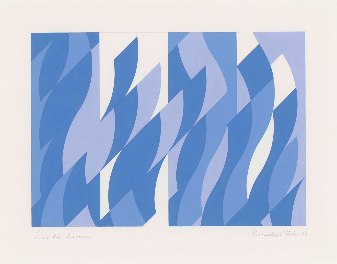 BRIDGET RILEY (B. 1931), June 26 Bassacs | Christie's