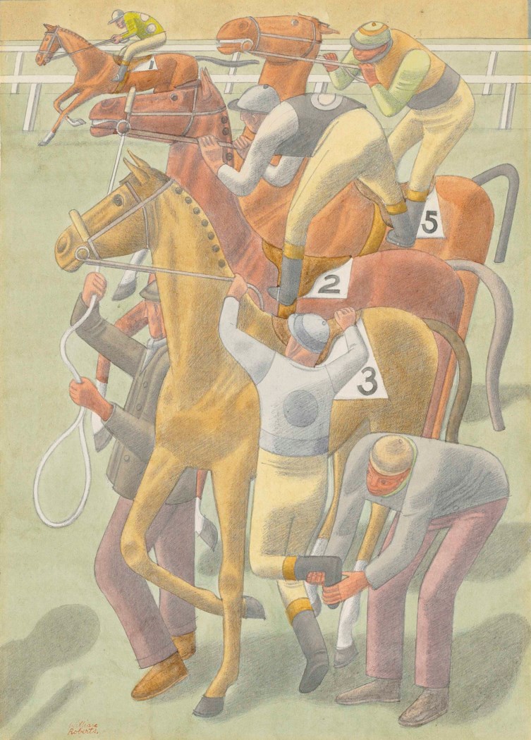 William Roberts, R.A. (1895-1980), Jockey's Mounting | Christie's