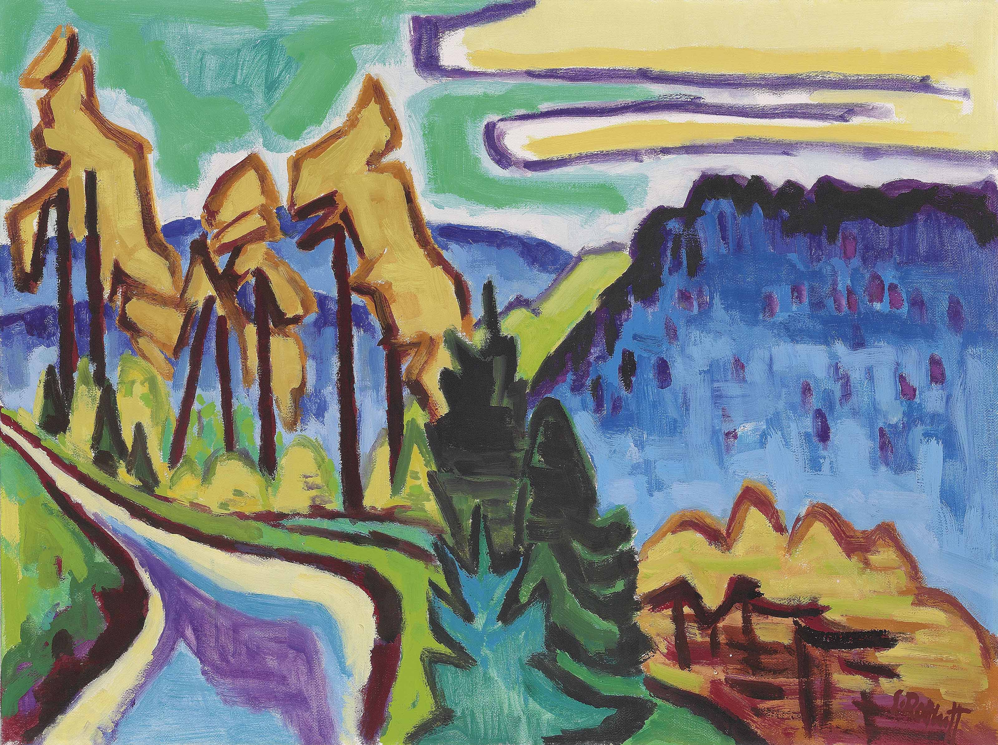 Karl Schmidt-Rottluff (1884-1976) , Weg im Schwarzwald | Christie's