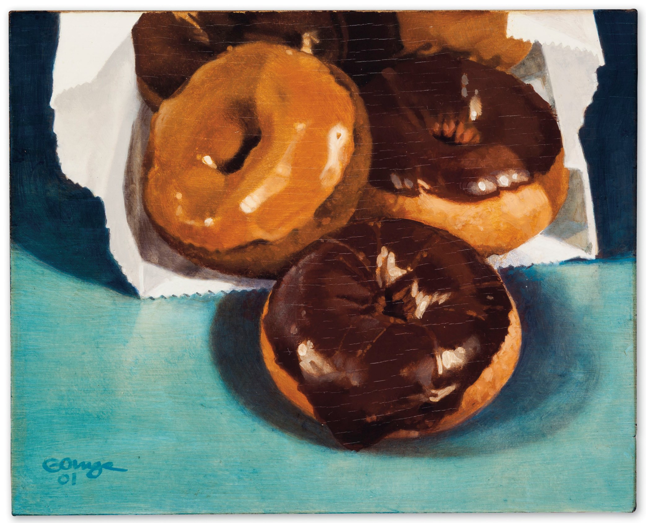 Ralph Goings (1928-2016), Bag of Donuts | Christie's