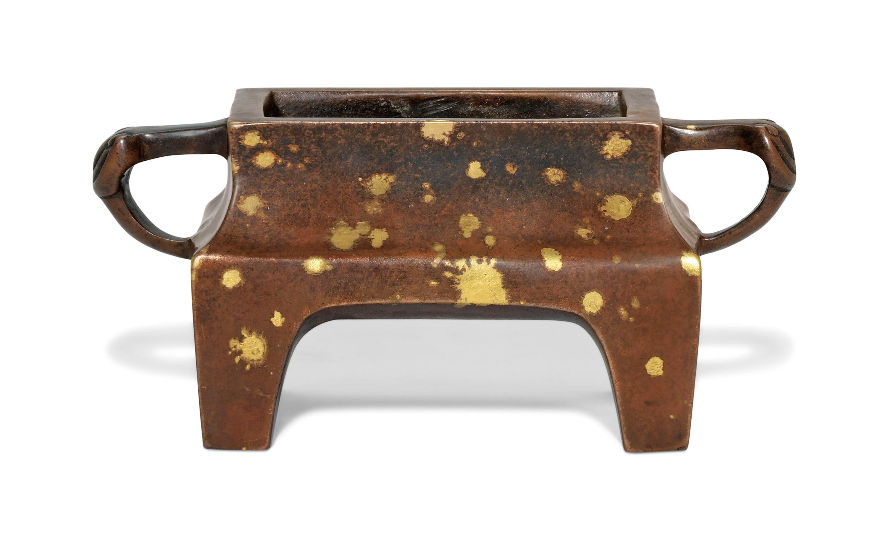 A SMALL GILT-SPLASHED BRONZE CENSER, 18-19TH CENTURY | Christie's