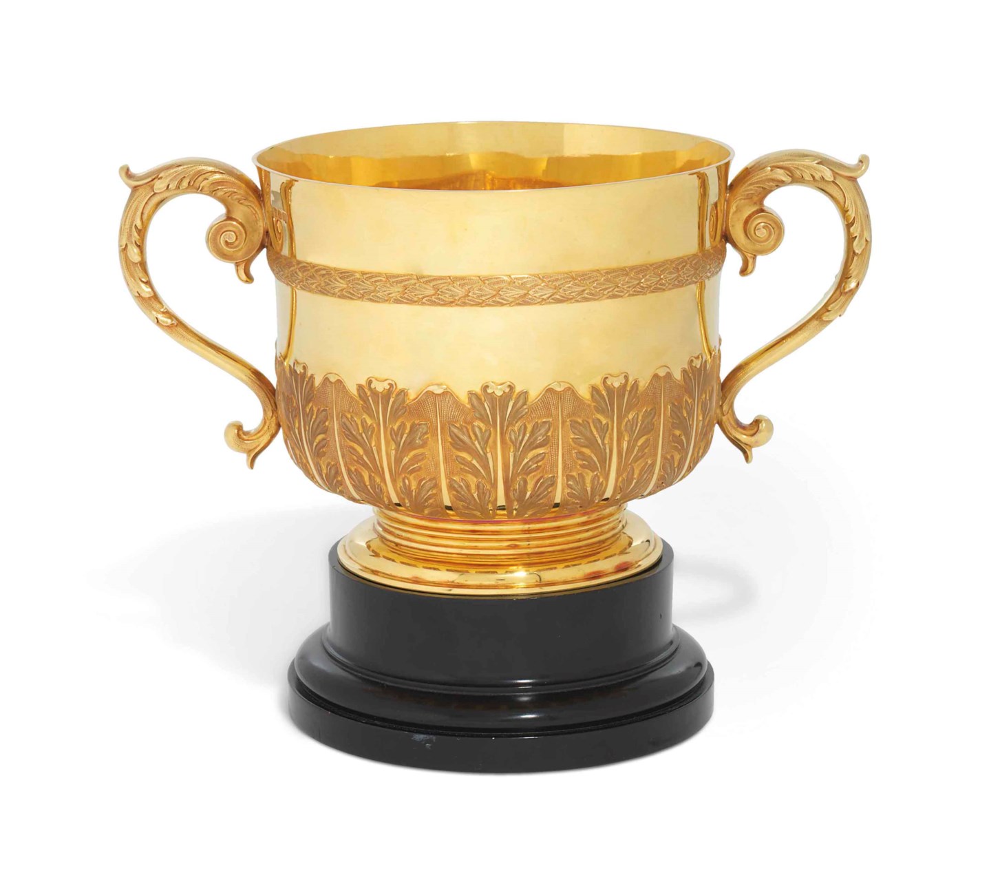 AN EDWARD VII GOLD PORRINGER, MARK OF SEBASTIAN GARRARD, LONDON, 1904 ...