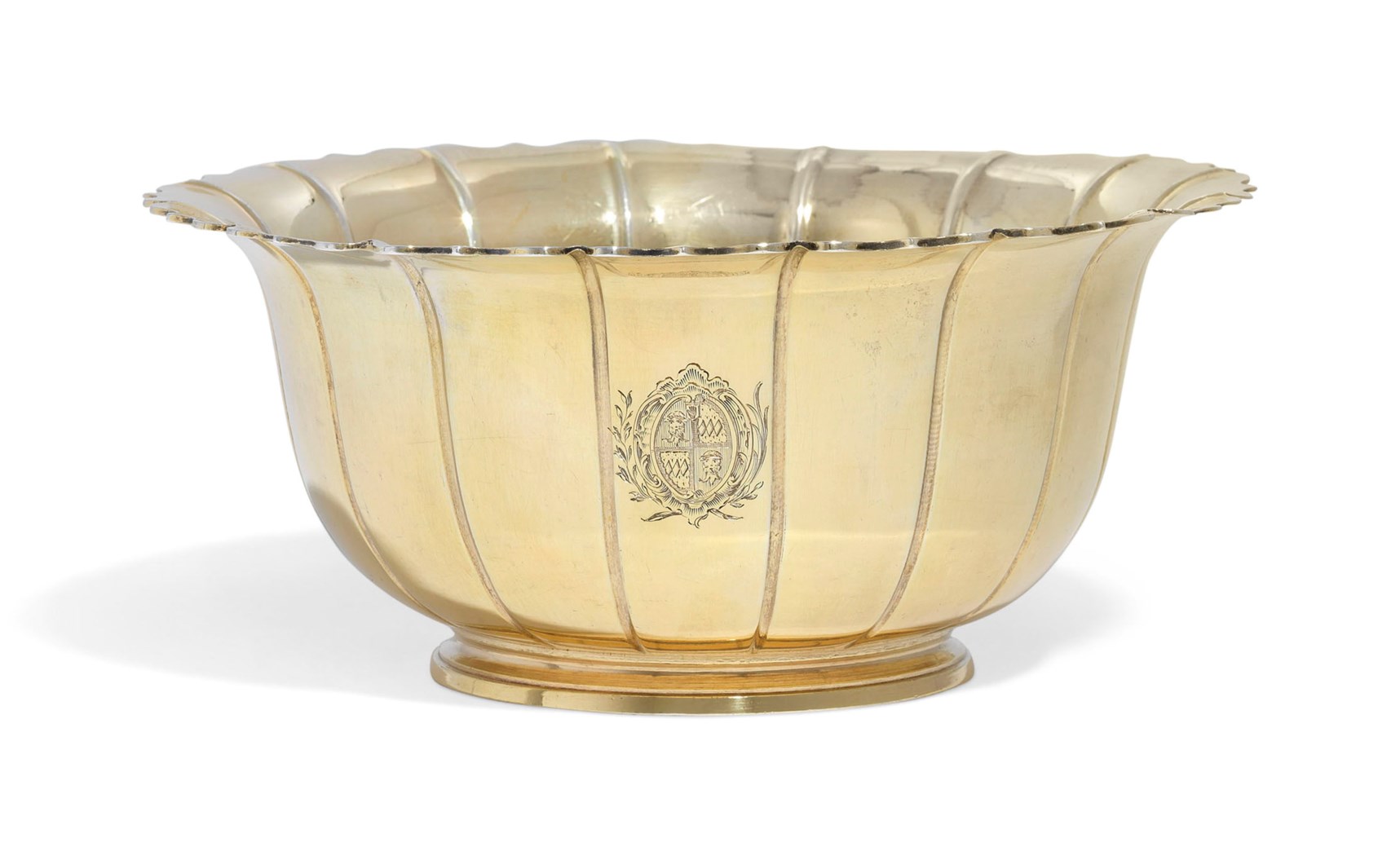A GEORGE II SILVER-GILT BOWL, MARK OF BENJAMIN GODFREY, LONDON, 1741 ...