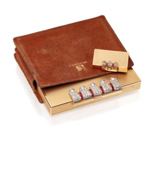 ART DÉCO RUBY AND DIAMOND COMPACT AND PILL BOX, VAN CLEEF & ARPELS ...