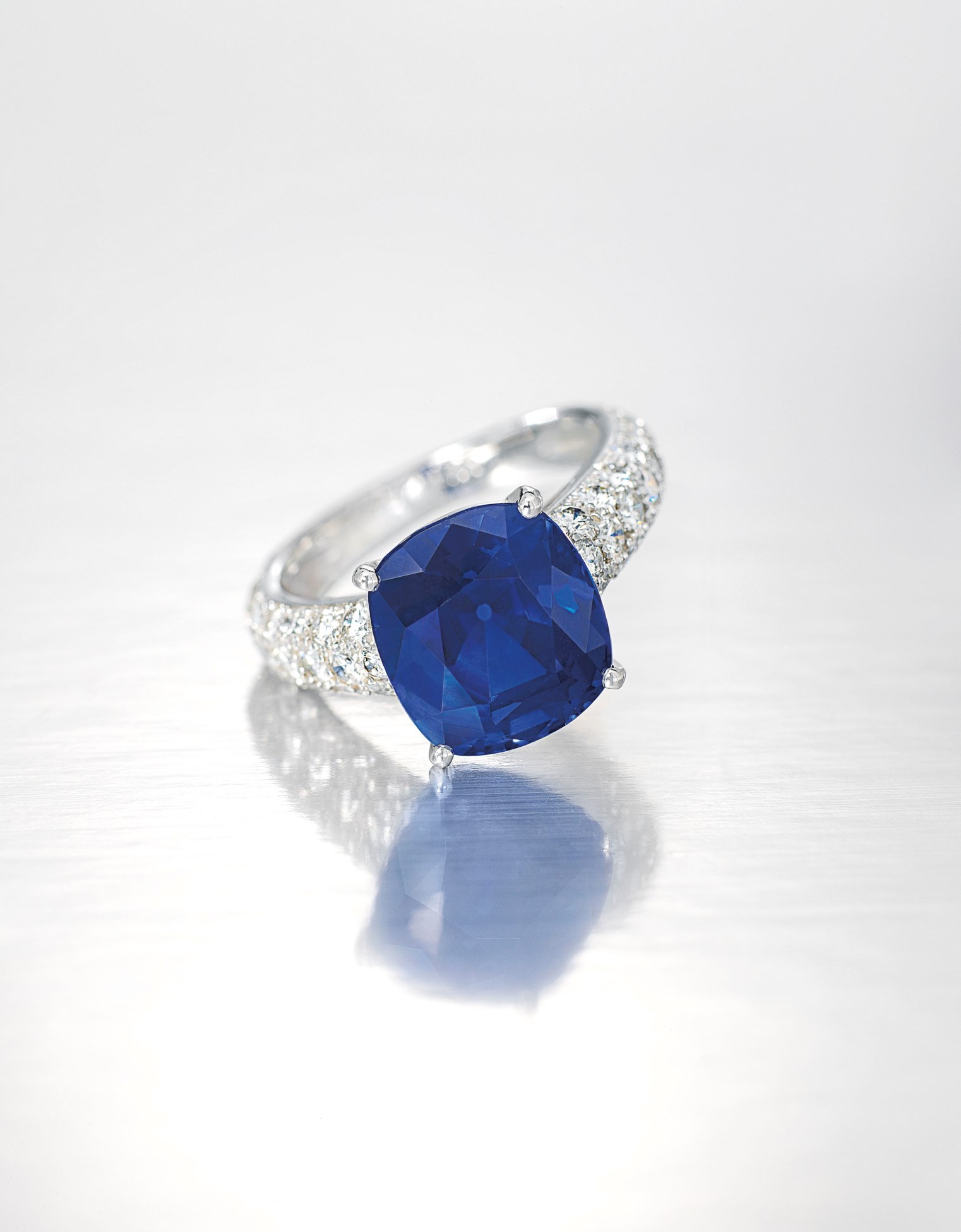 FINE SAPPHIRE AND DIAMOND 'JULIE' RING, CARTIER | Christie's