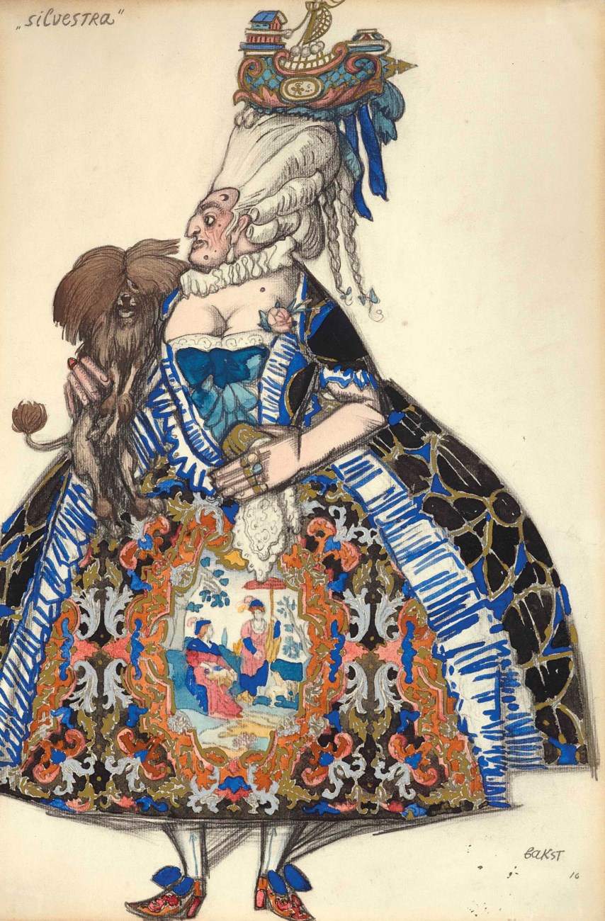 Léon Bakst (1866-1924), Costume design for 'Les Femmes de Bonne Humeur ...