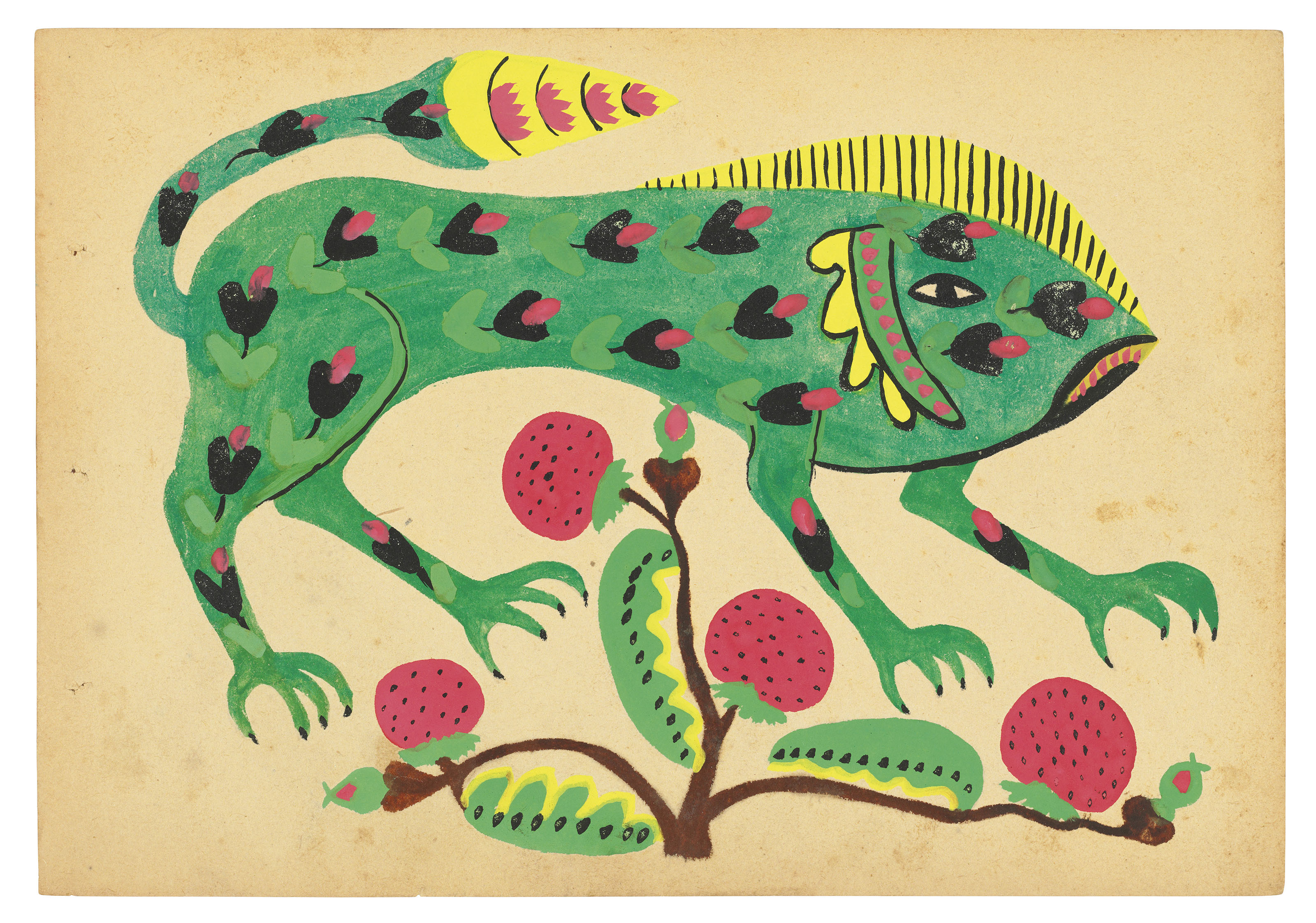 Maria Prymachenko (1909-1997) , Fifteen works depicting mythical ...