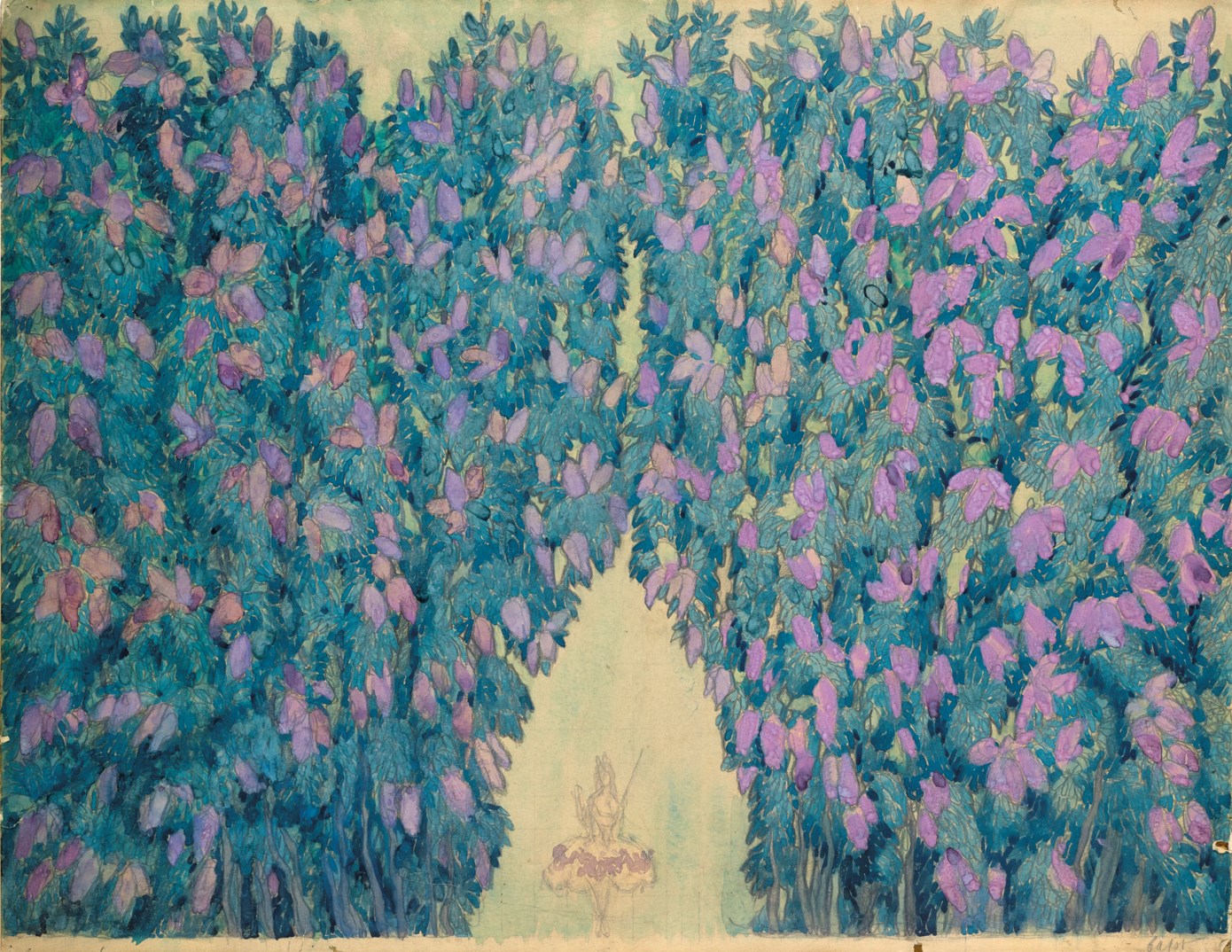 Léon Bakst (1866-1924), Set design for 'La Belle au Bois Dormant': La ...