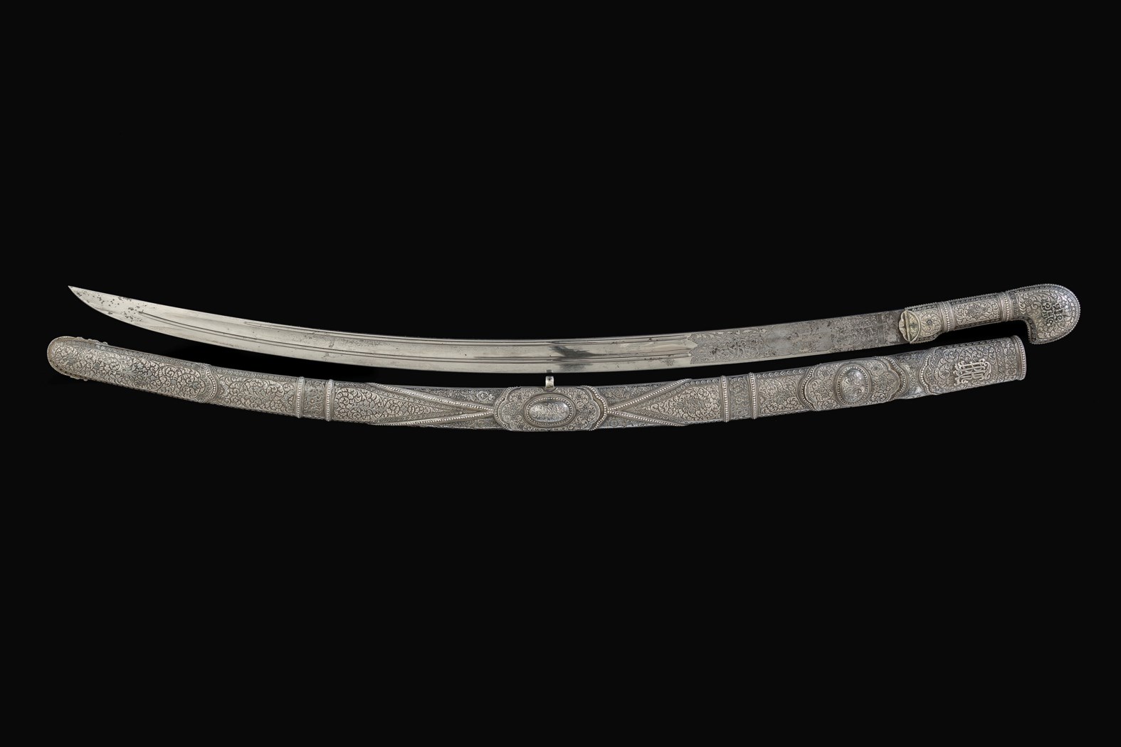 A CAUCASIAN SILVER AND NIELLO SHASHKA, RUSSIA, CIRCA 1916 | Christie's