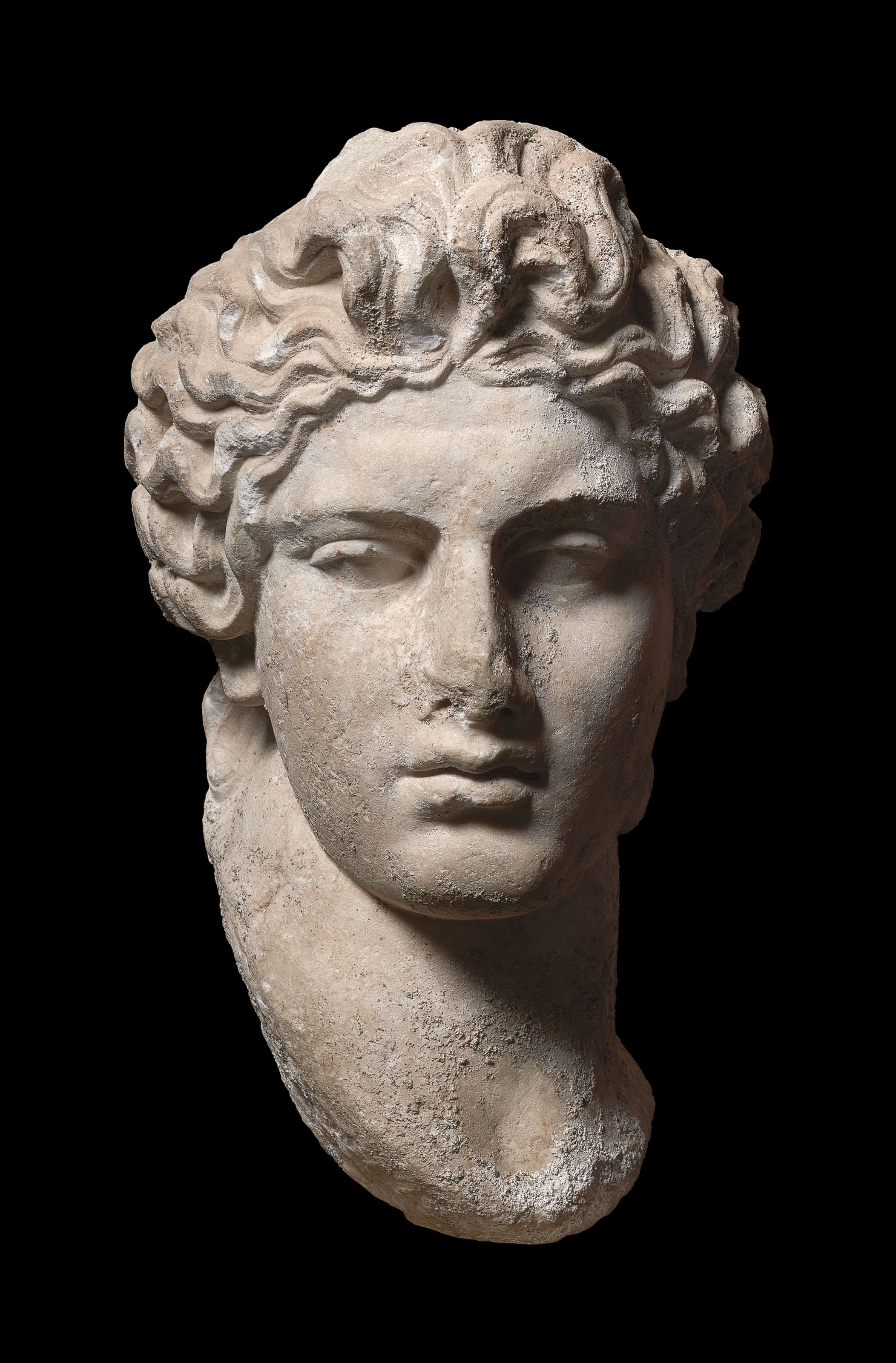 A MONUMENTAL ROMAN MARBLE HEAD OF APOLLO , CIRCA 1ST CENTURY B.C. - 1ST ...
