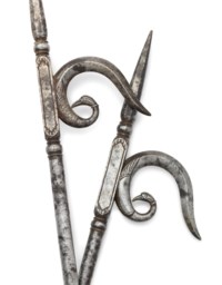 TWO STEEL ELEPHANT GOADS (ANKUS), MUGHAL INDIA, LATE 17TH/EARLY 18TH ...