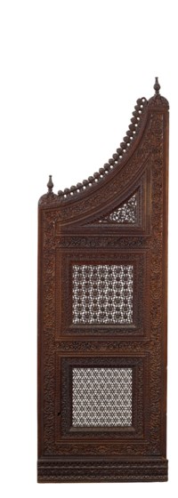 A LARGE DARK WOOD OPENWORK SCREEN, WEST INDIA, SECOND HALF 19TH/EARLY ...