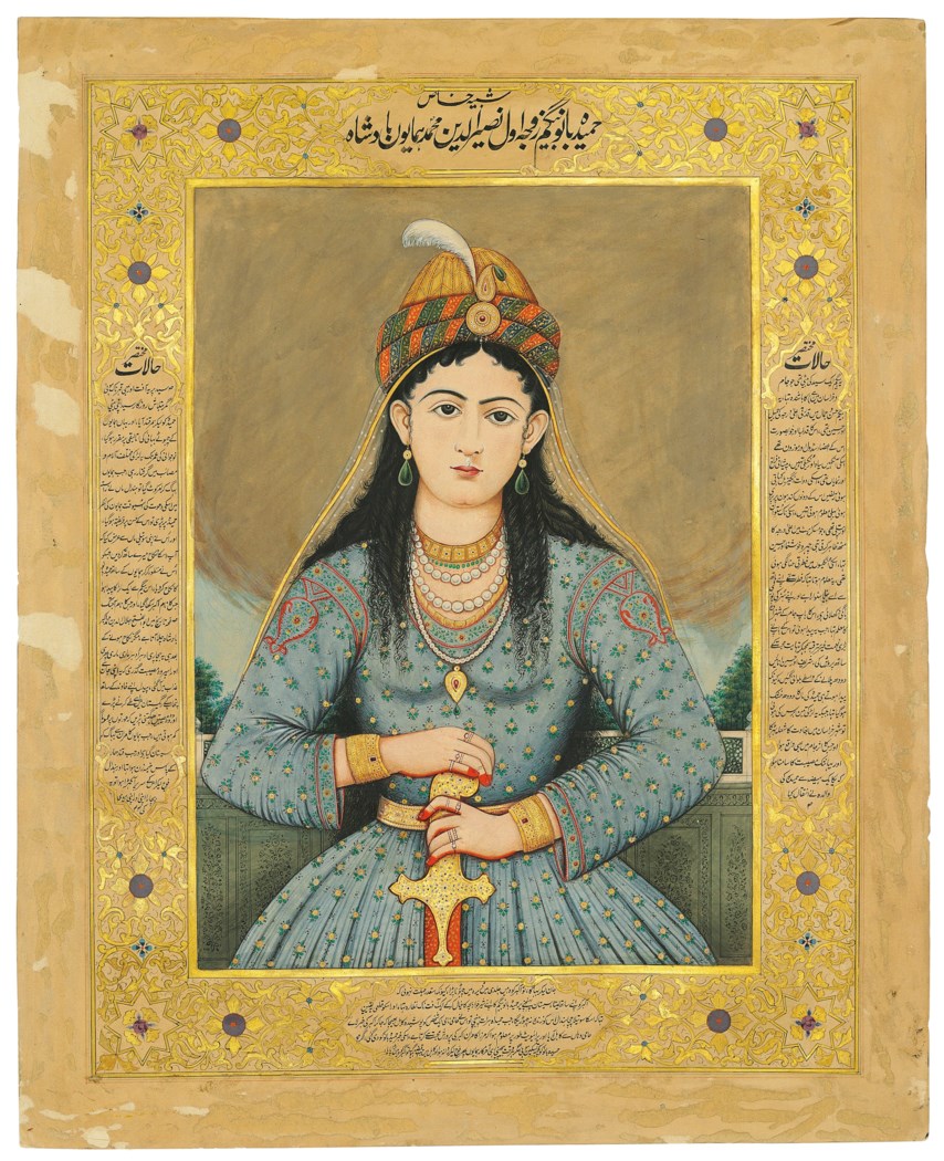 A LARGE PORTRAIT OF HAMIDA BANU BEGUM, INDIA, EARLY 20TH CENTURY | Christie's