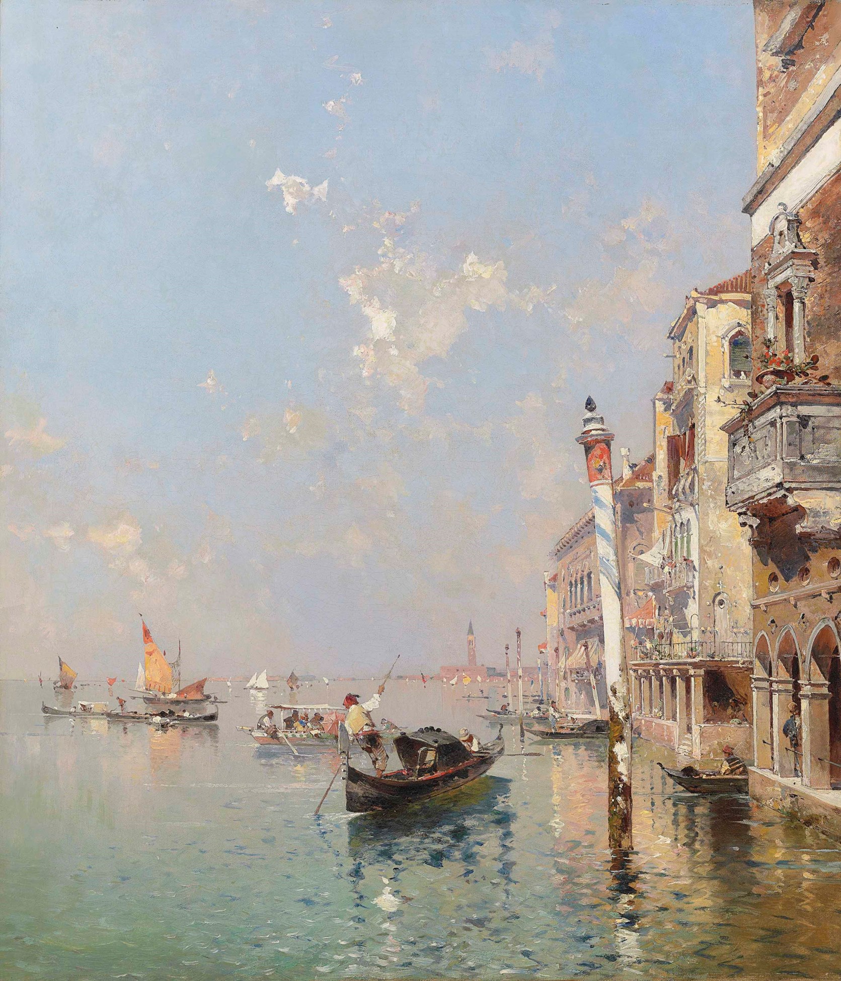 Franz Richard Unterberger (Austrian, 1837-1902), Canale della Giudecca ...
