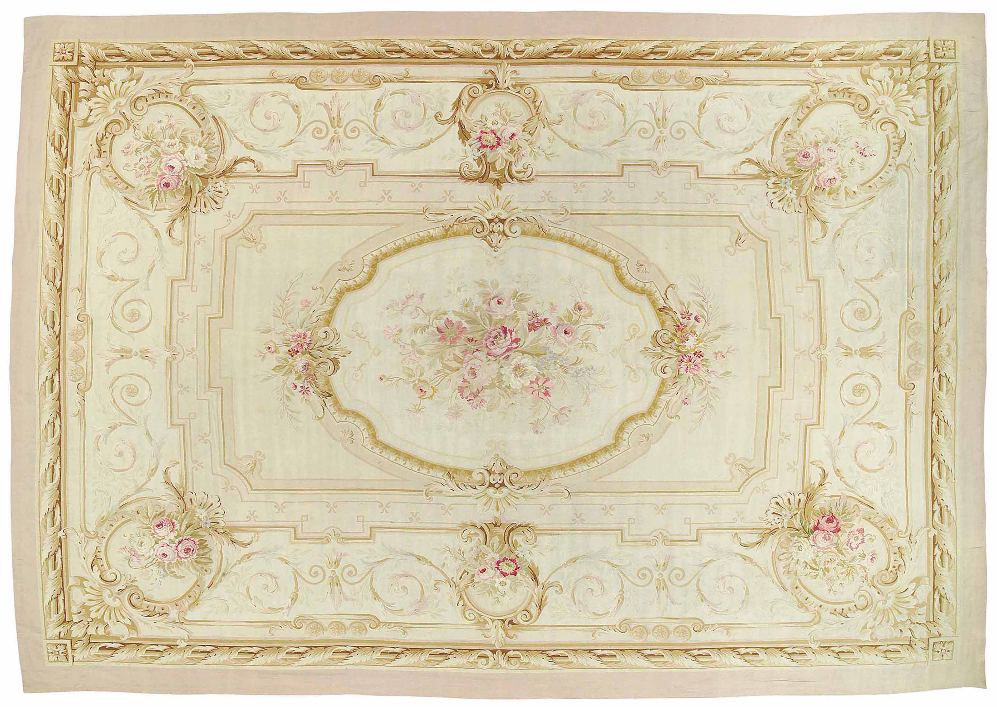 A FRENCH AUBUSSON CARPET