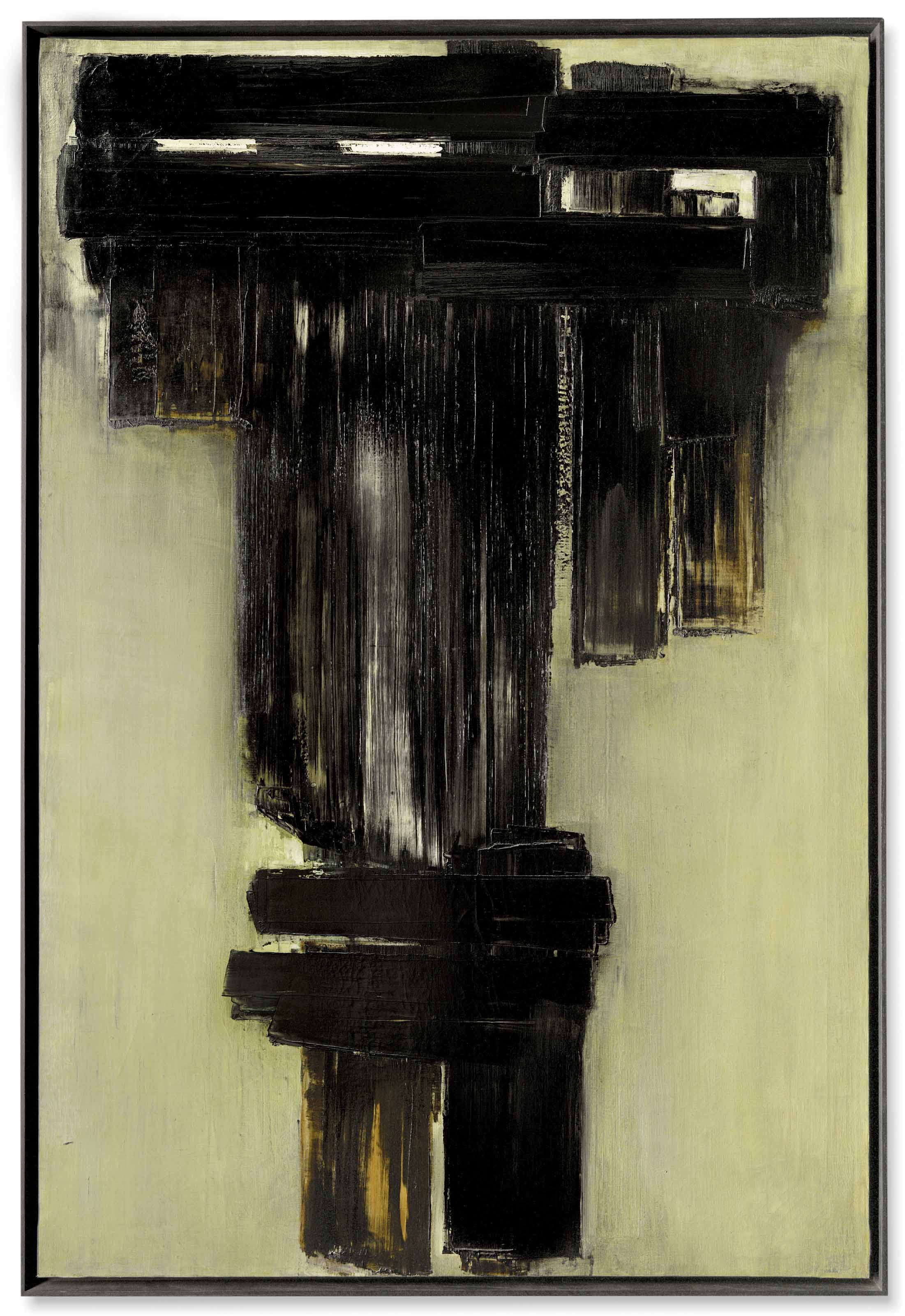 PIERRE SOULAGES (B. 1919) , Peinture 195 x 130 cm, 3 février 1957 ...