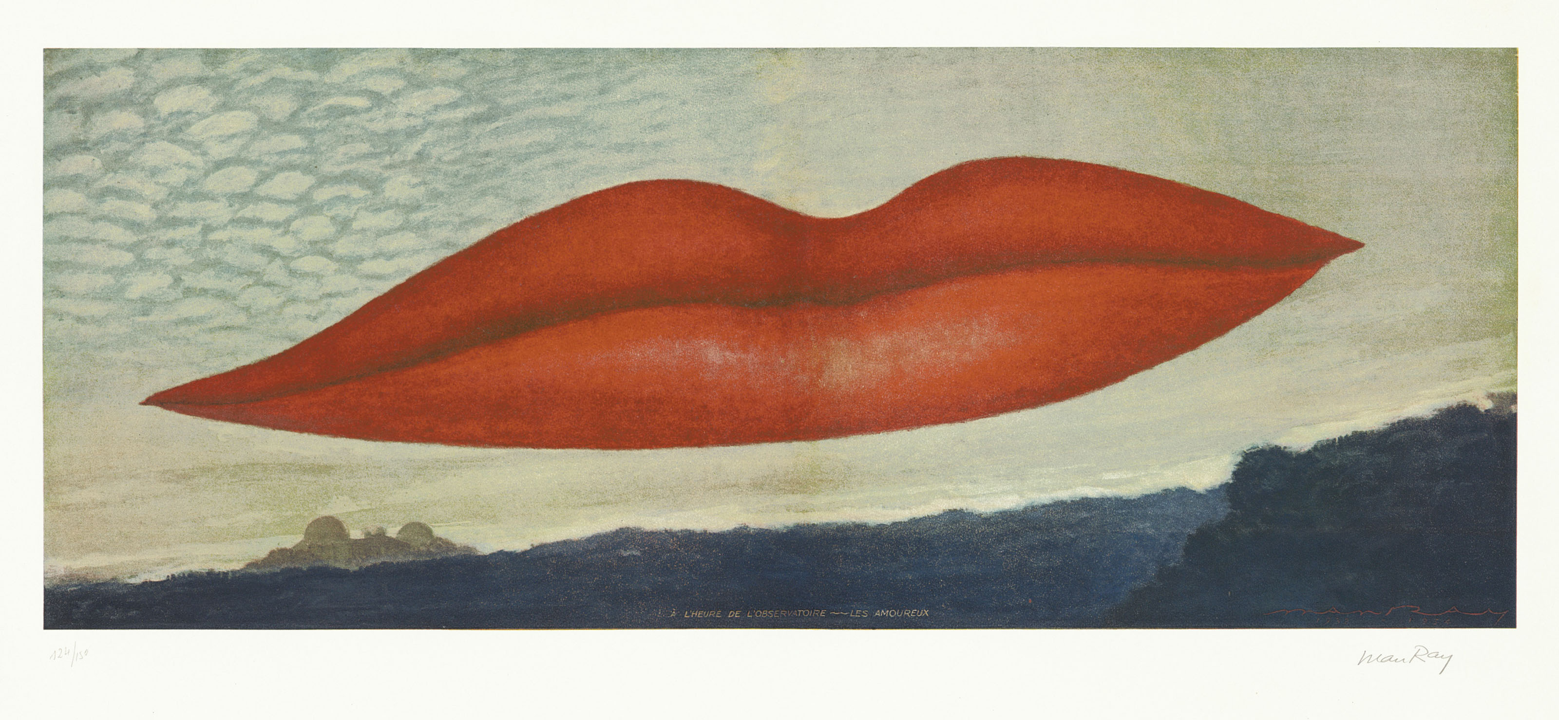MAN RAY (1880-1976) , A l'heure de l'observatoire - les amoureux ...