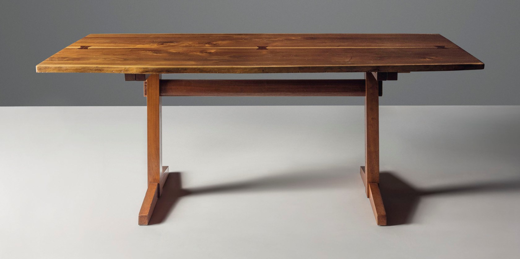 GEORGE NAKASHIMA (1905-1990), A 'Trestle' dining table, designed 1944 ...
