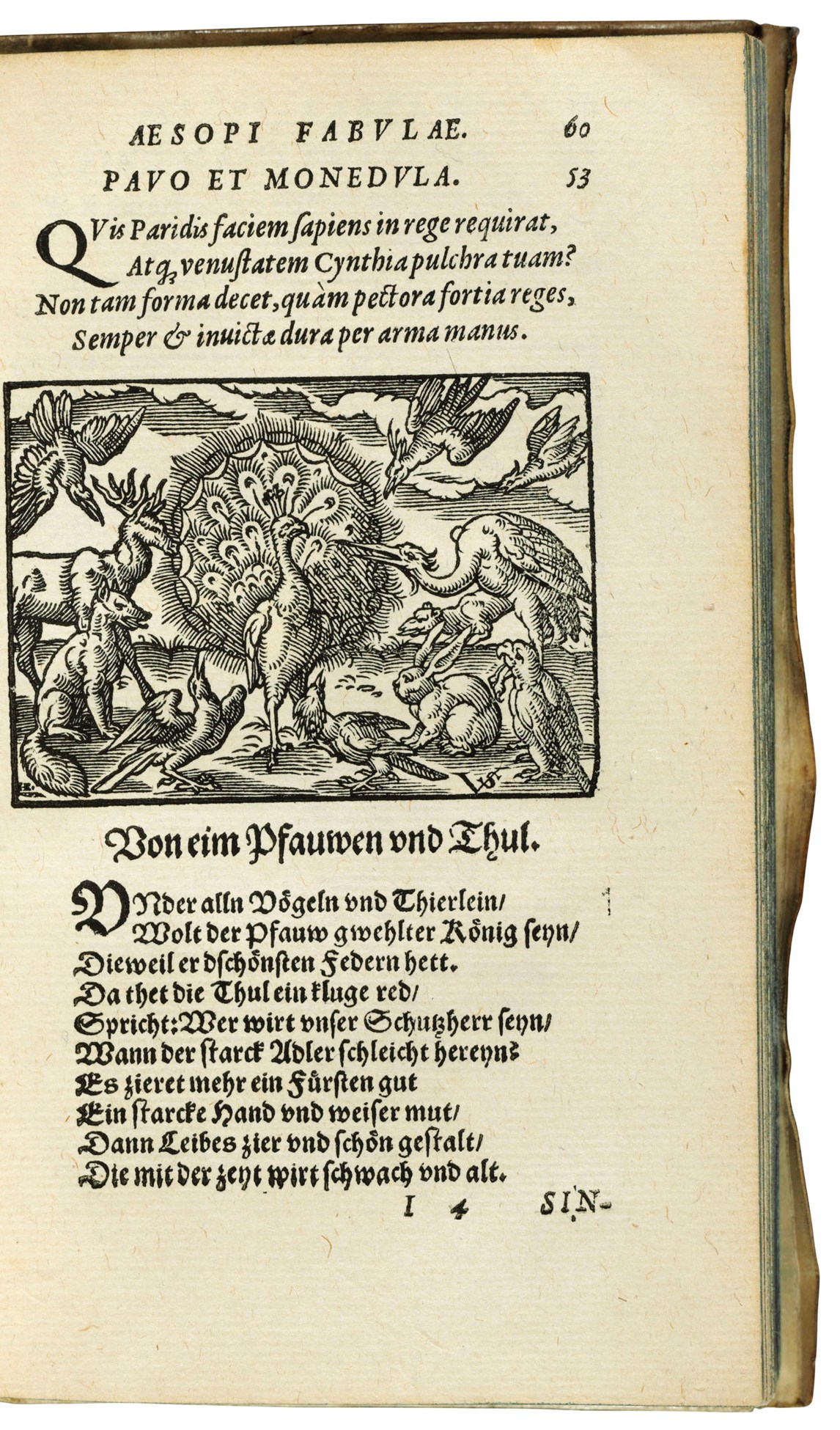 AESOP (c. 620–564 BC.). [Fables]. Fabulae […] Schöne unnd kunstreiche ...