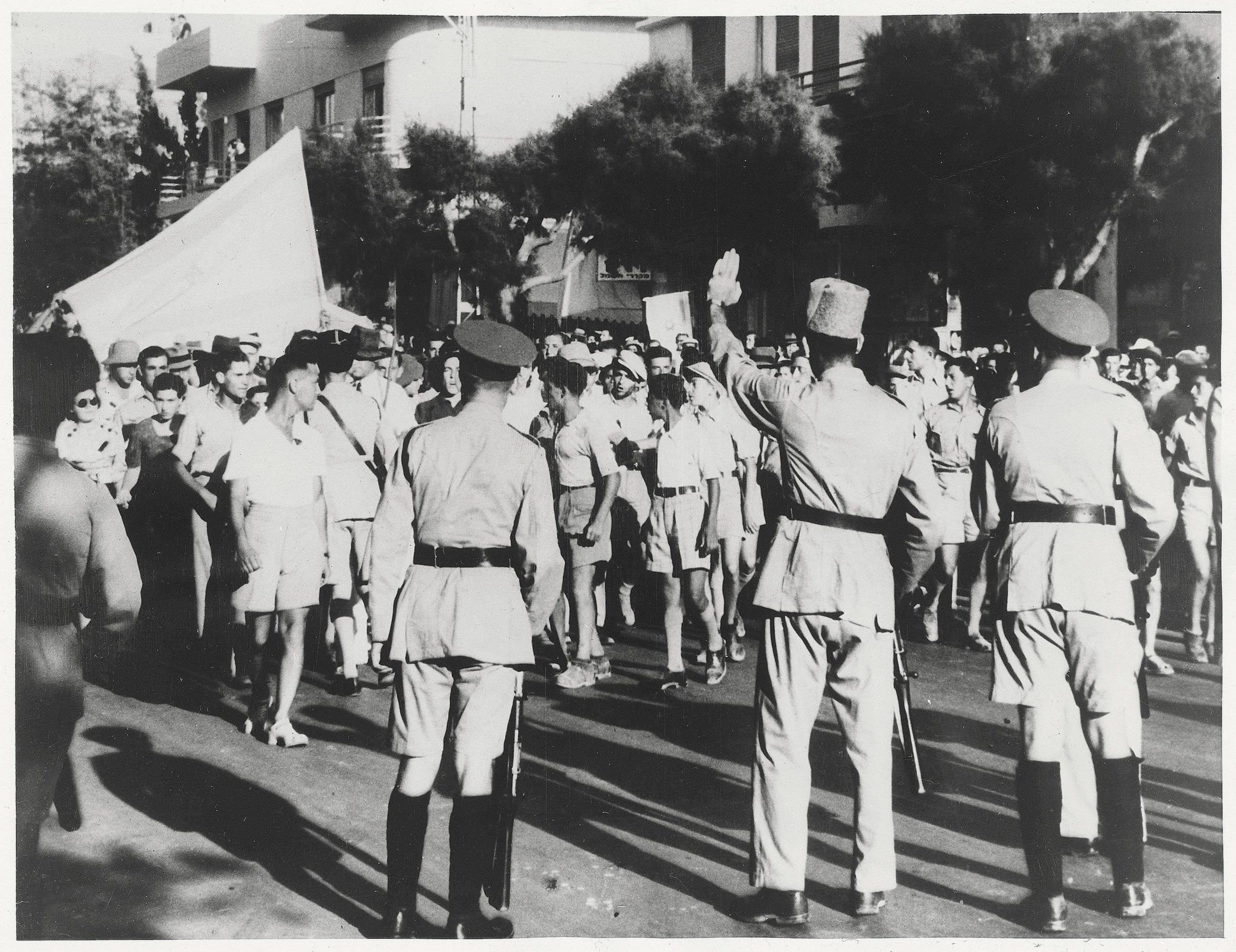 PALESTINE – ARAB REBELLION AND JEWISH UNREST – Press photographs. 1936 ...