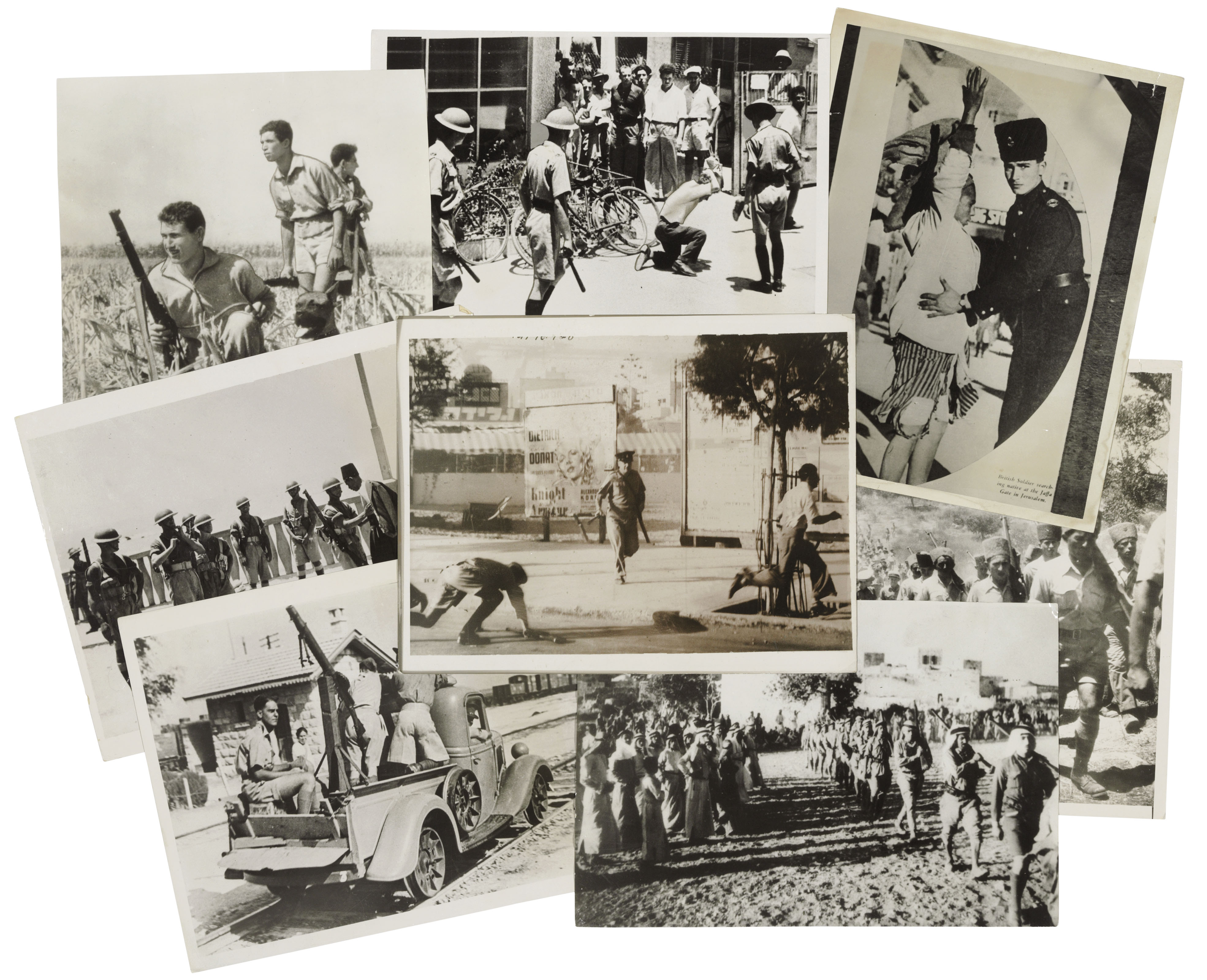 PALESTINE – ARAB REBELLION AND JEWISH UNREST – Press photographs. 1936 ...