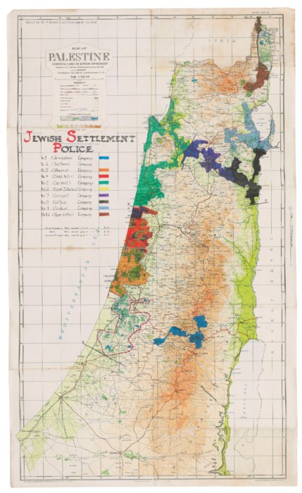 PALESTINE – ARAB REBELLION – Three maps showing British military ...